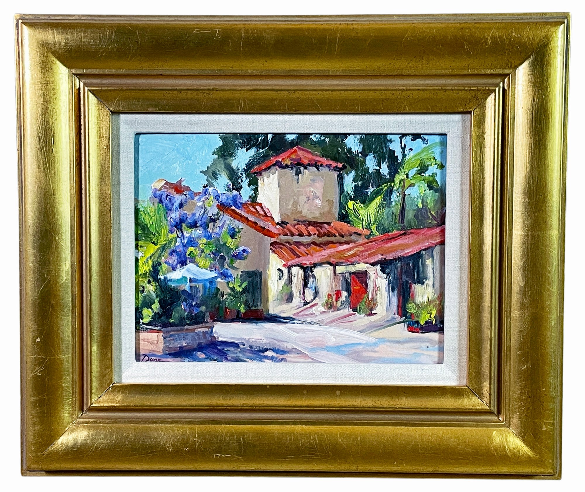 Original Oil Painting "Spanish Village, Balboa Park" Signed By Artist Mary Dunn #30391 ...