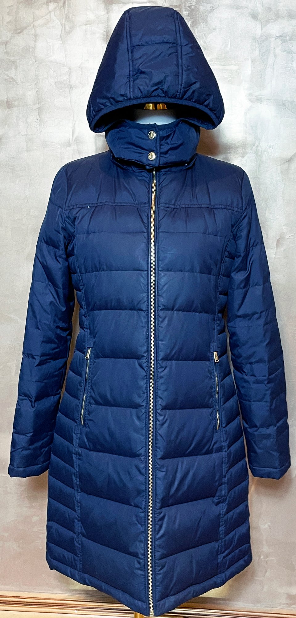 Michael Kors Navy Blue Down Puffer Jacket #30525 | Auctionninja.com