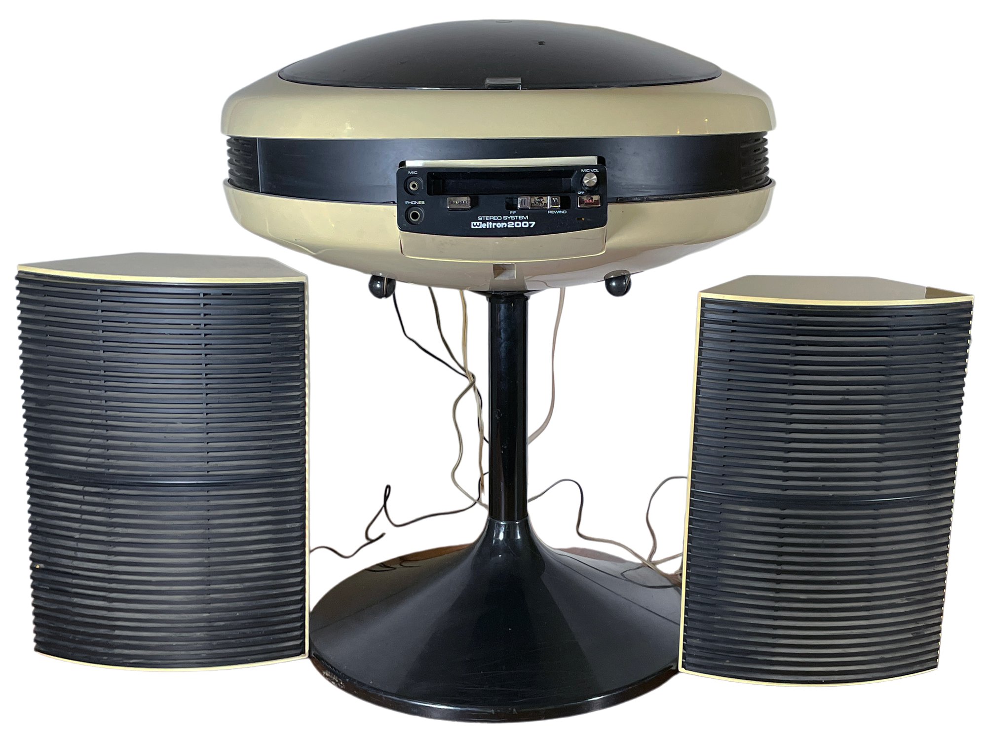 Mid Century Weltron Stereo System, Vinyl Record Player & Speakers ...