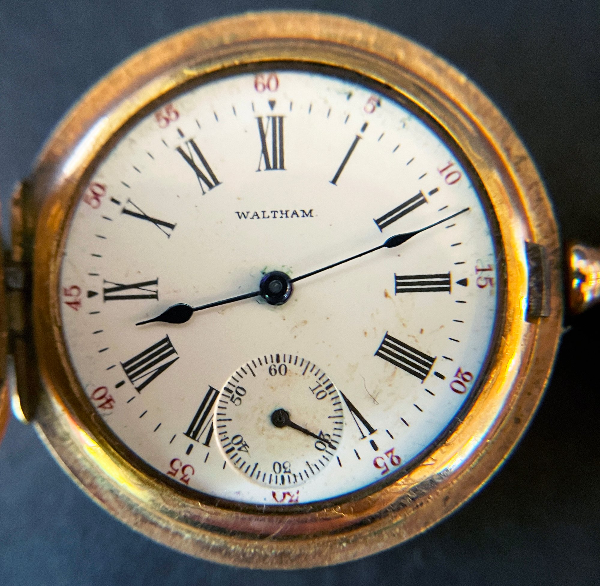 Vintage Waltham Pocket Watch & Simmons Fob Chain, As Is #30585 ...