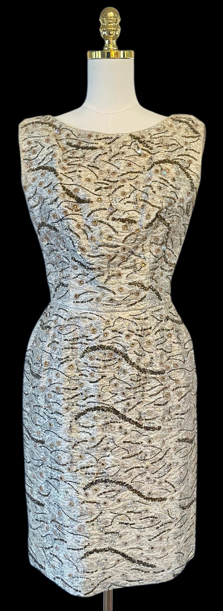 Gorgeous Vintage Edward Abbott Beaded And Sequined Cocktail Dress ...