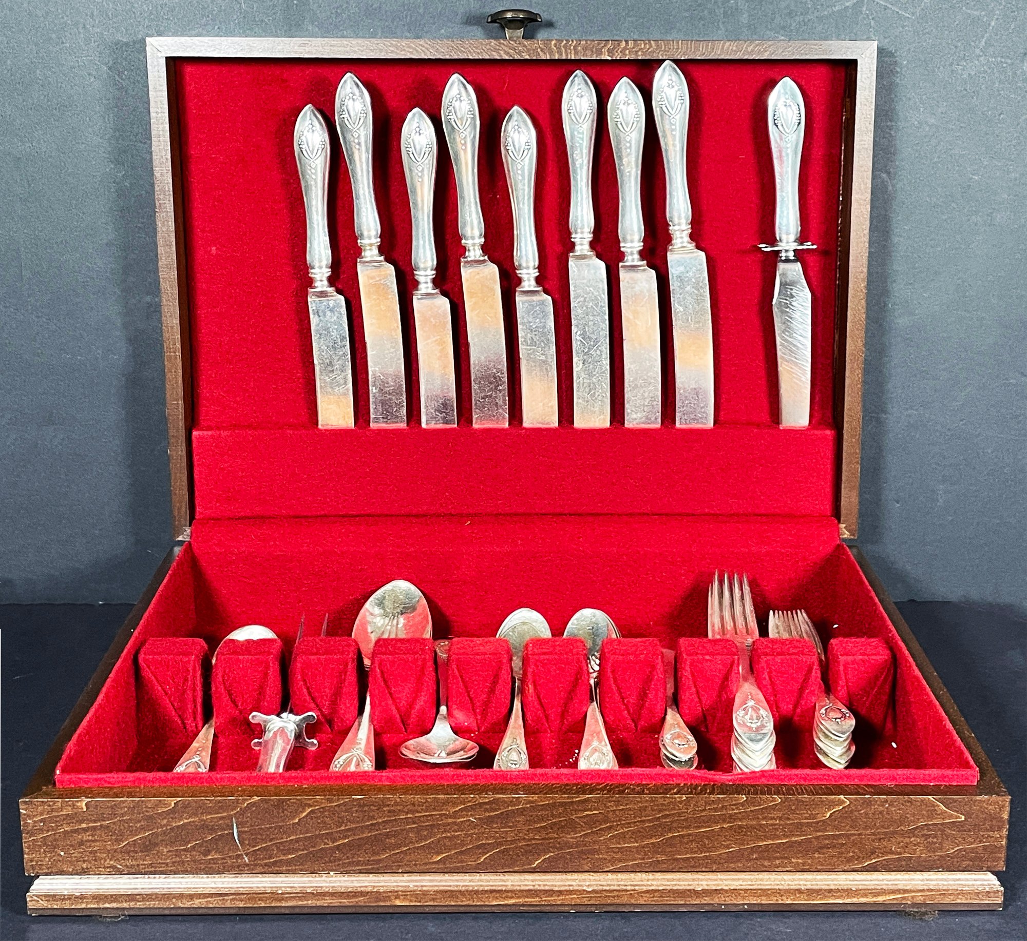 Vintage Sterling Silver Flatware Set #27504 | Auctionninja.com