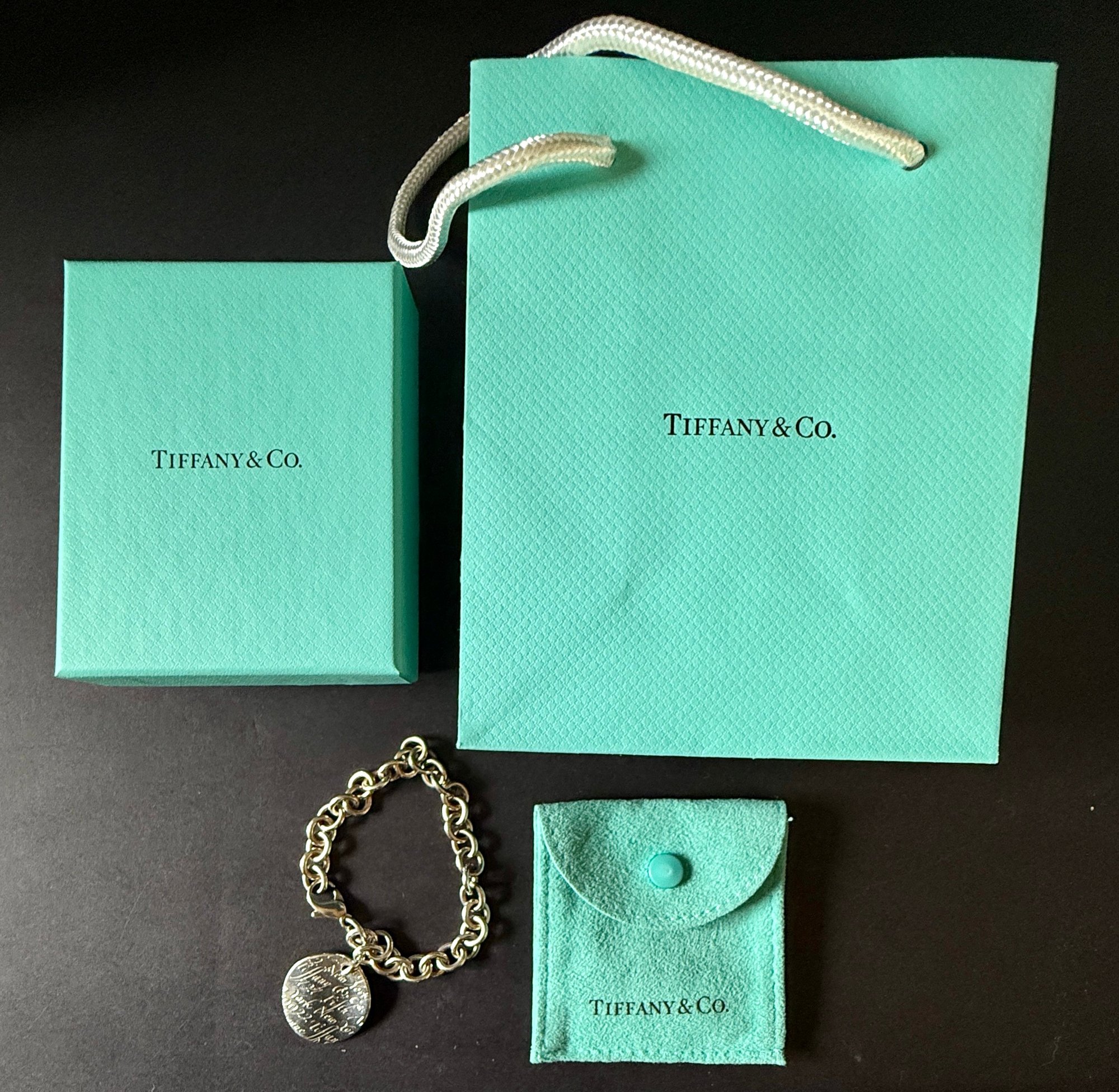Gorgeous Tiffany & Co New York Bracelet With Bag And Box #39643 ...