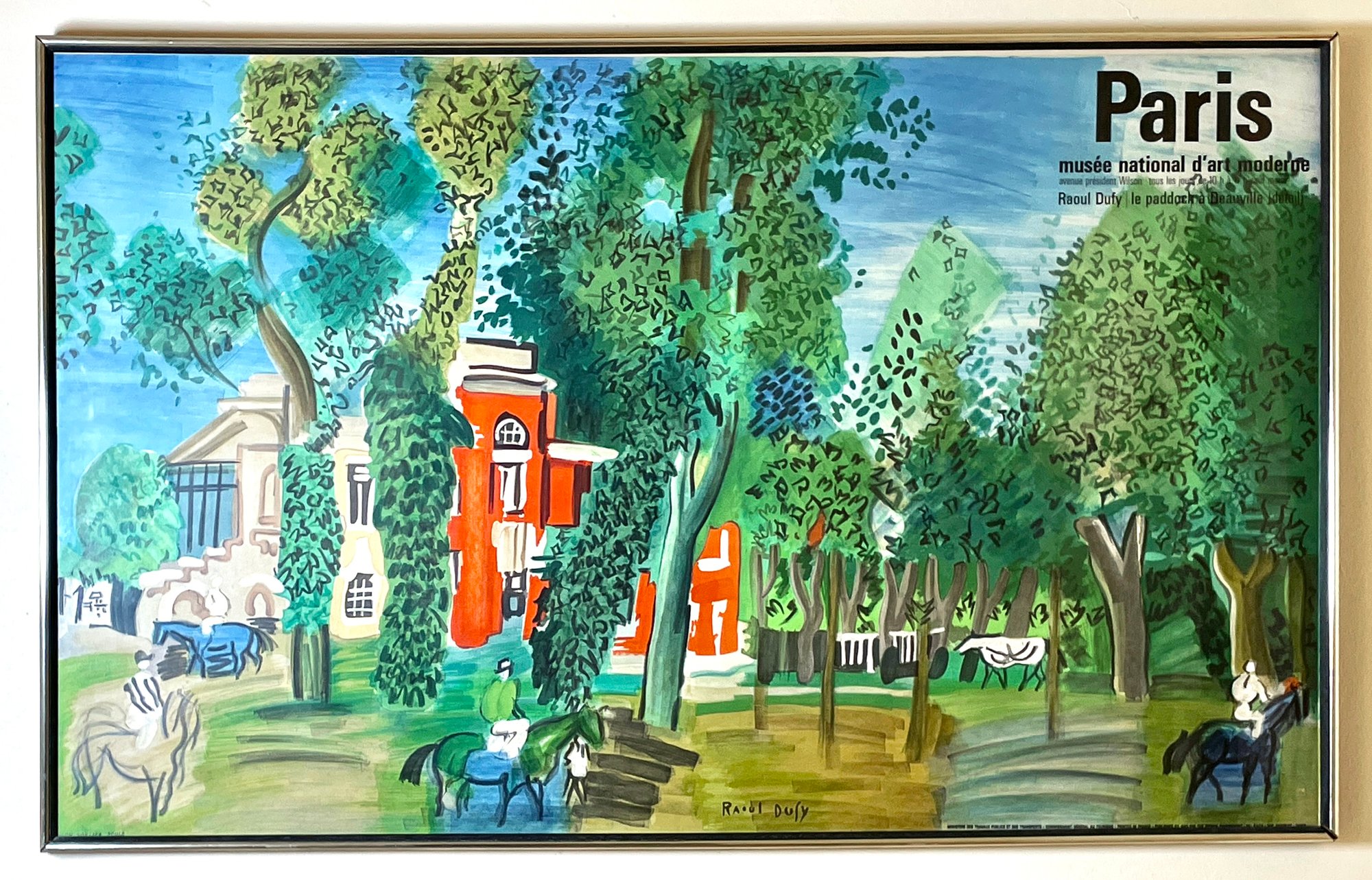 Original Vintage Poster - Raoul Dufy For Paris Musee National D'art ...