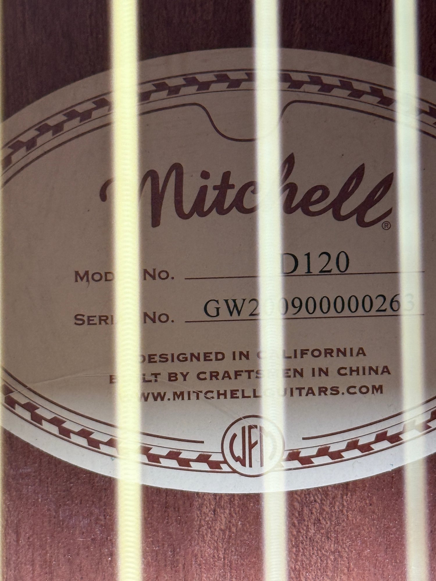 Mitchell D120 Guitar & Road Runner Hard Case #35924 | Auctionninja.com