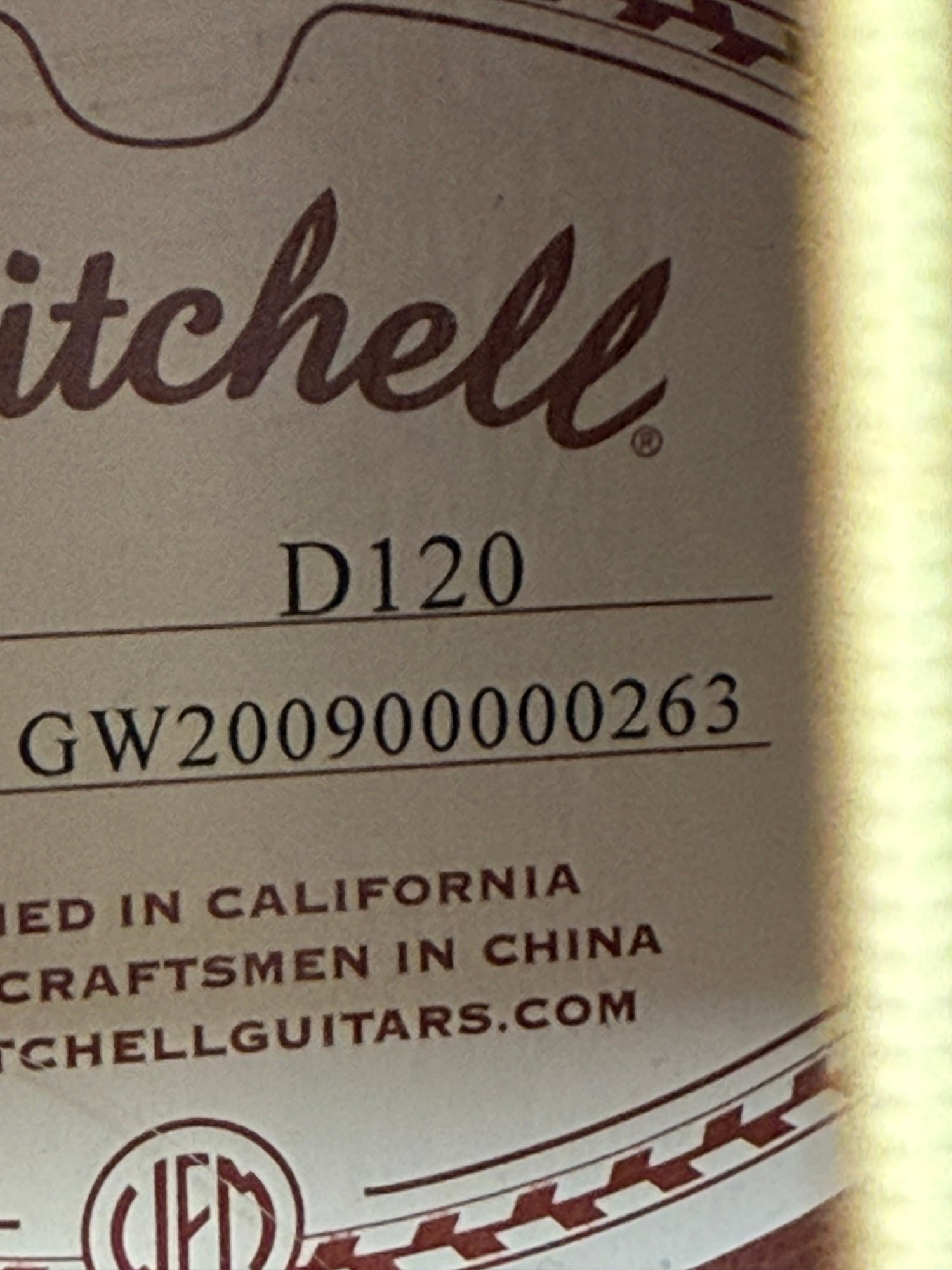 Mitchell D120 Guitar & Road Runner Hard Case #35924 | Auctionninja.com