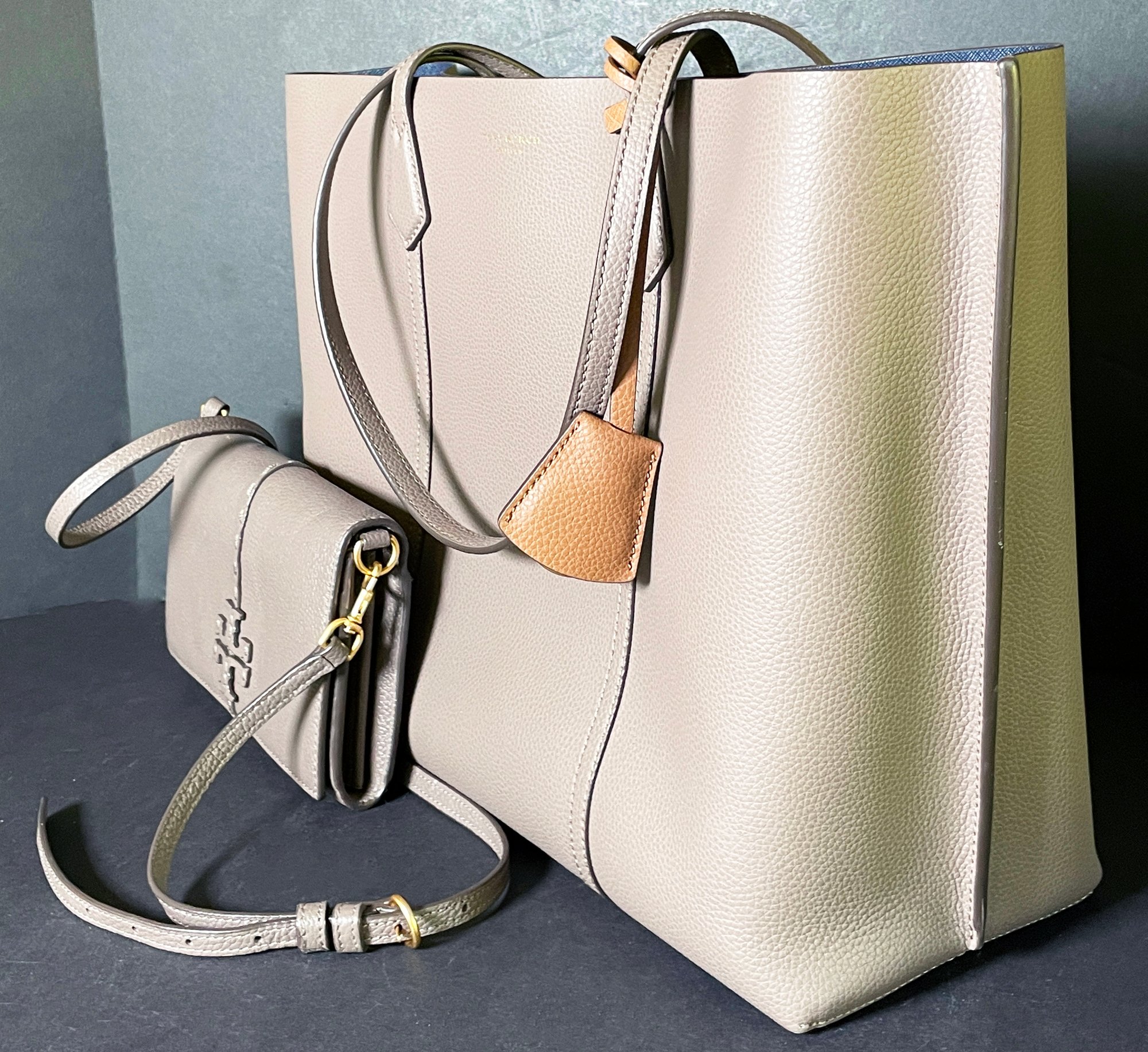 Tory Burch Perry Triple Compartment Tote & Matching Tory Burch Shoulder ...