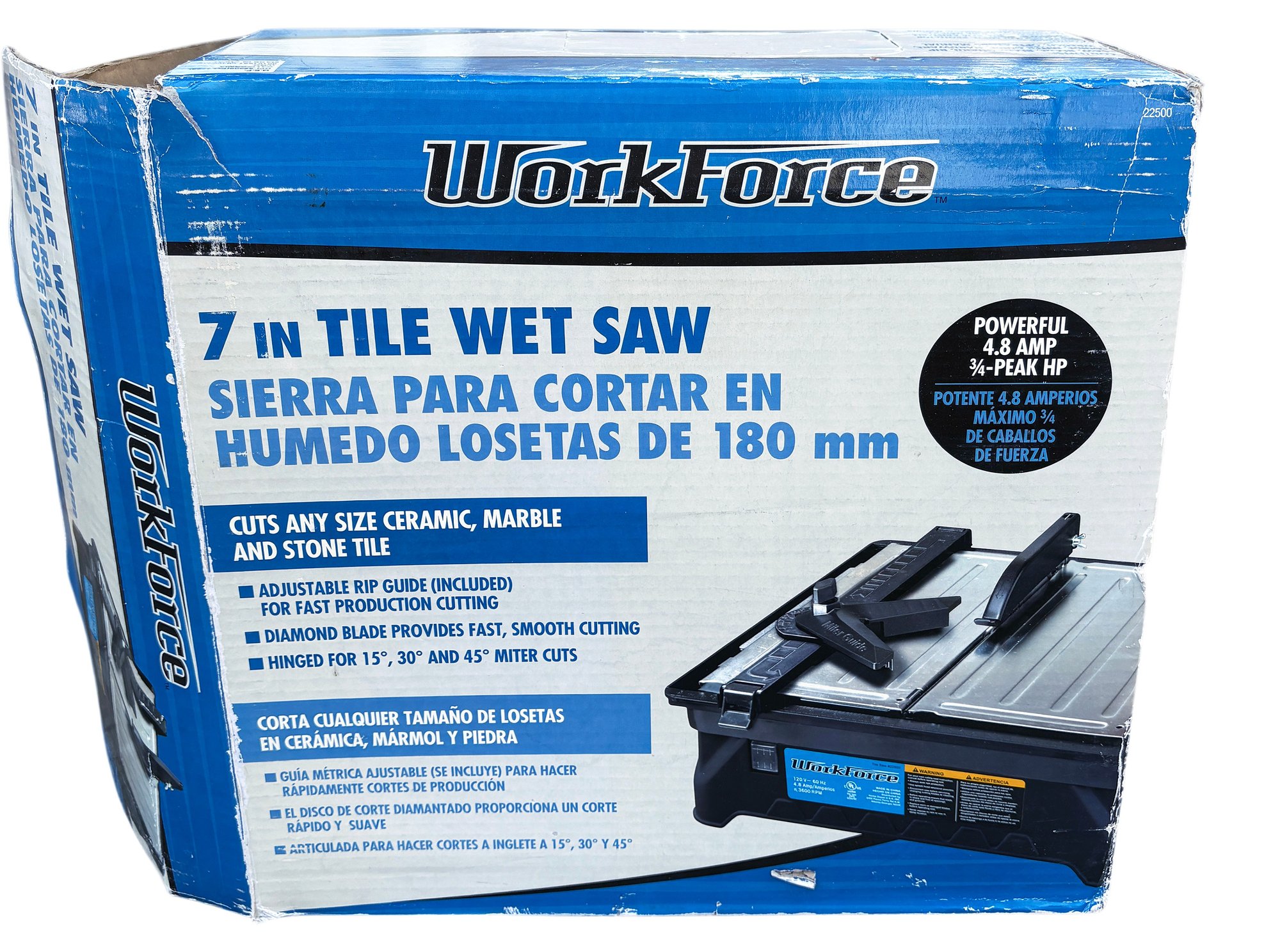 Workforce 7 Tile Wet Saw #33577 | Auctionninja.com
