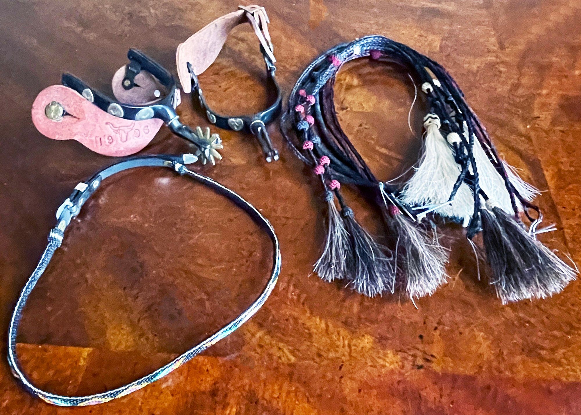 Pair Of Spurs (as Is), Hat Band, And More #30245 | Auctionninja.com