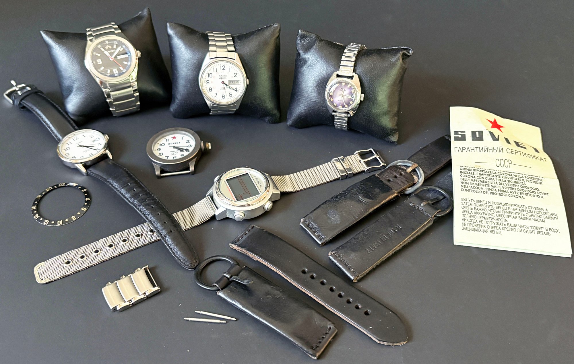 Collection Of Wrist Watches And Watch Parts #33856 | Auctionninja.com