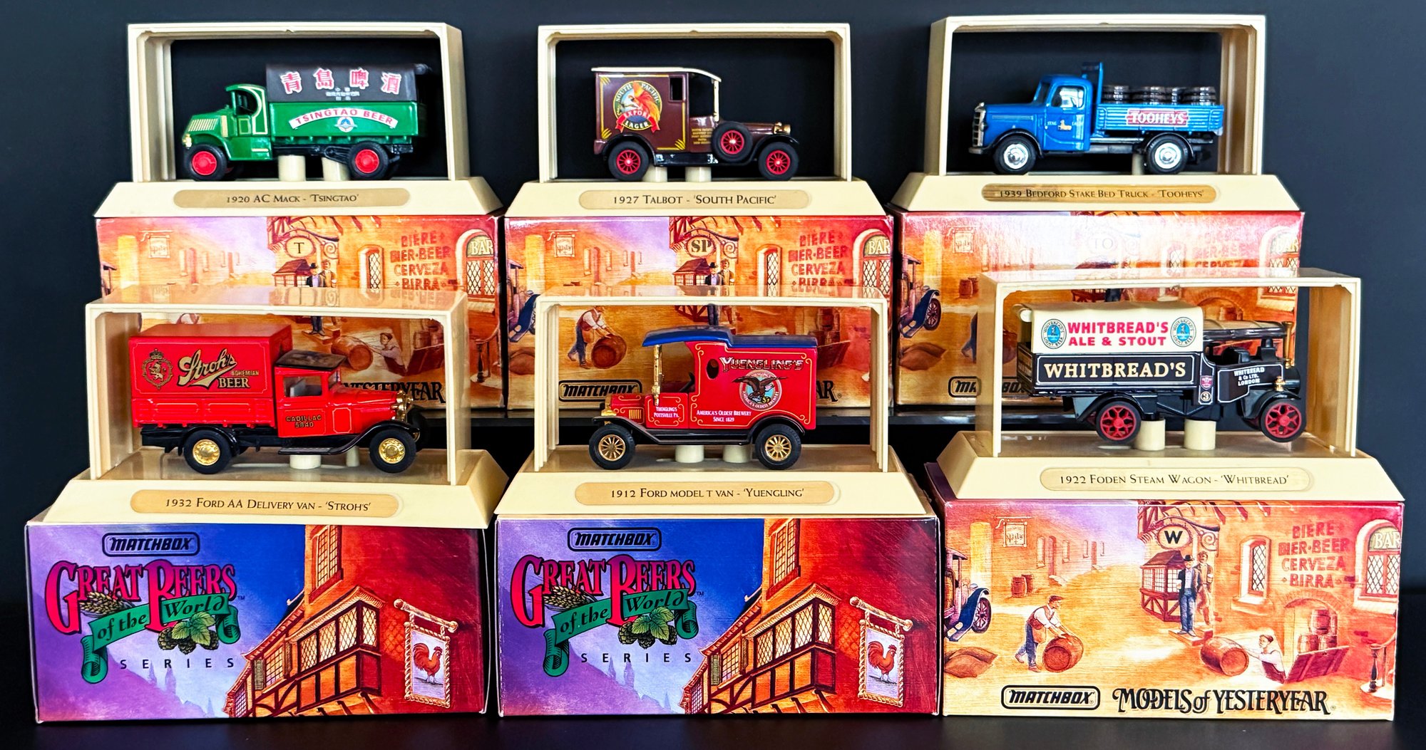 6 Matchbox Great Beers Of The World In Original Packaging Including ...