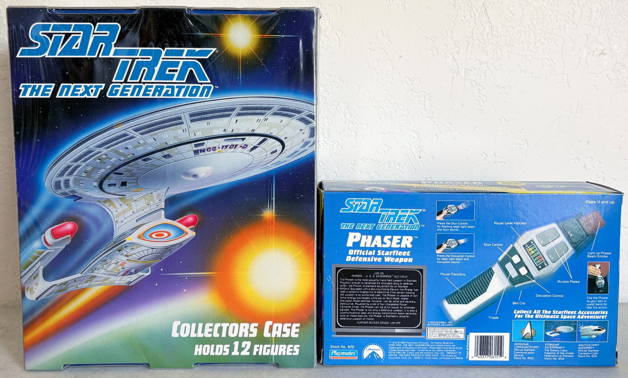 Collection Of Vintage Star Trek Next Generation Action Figures, Case ...
