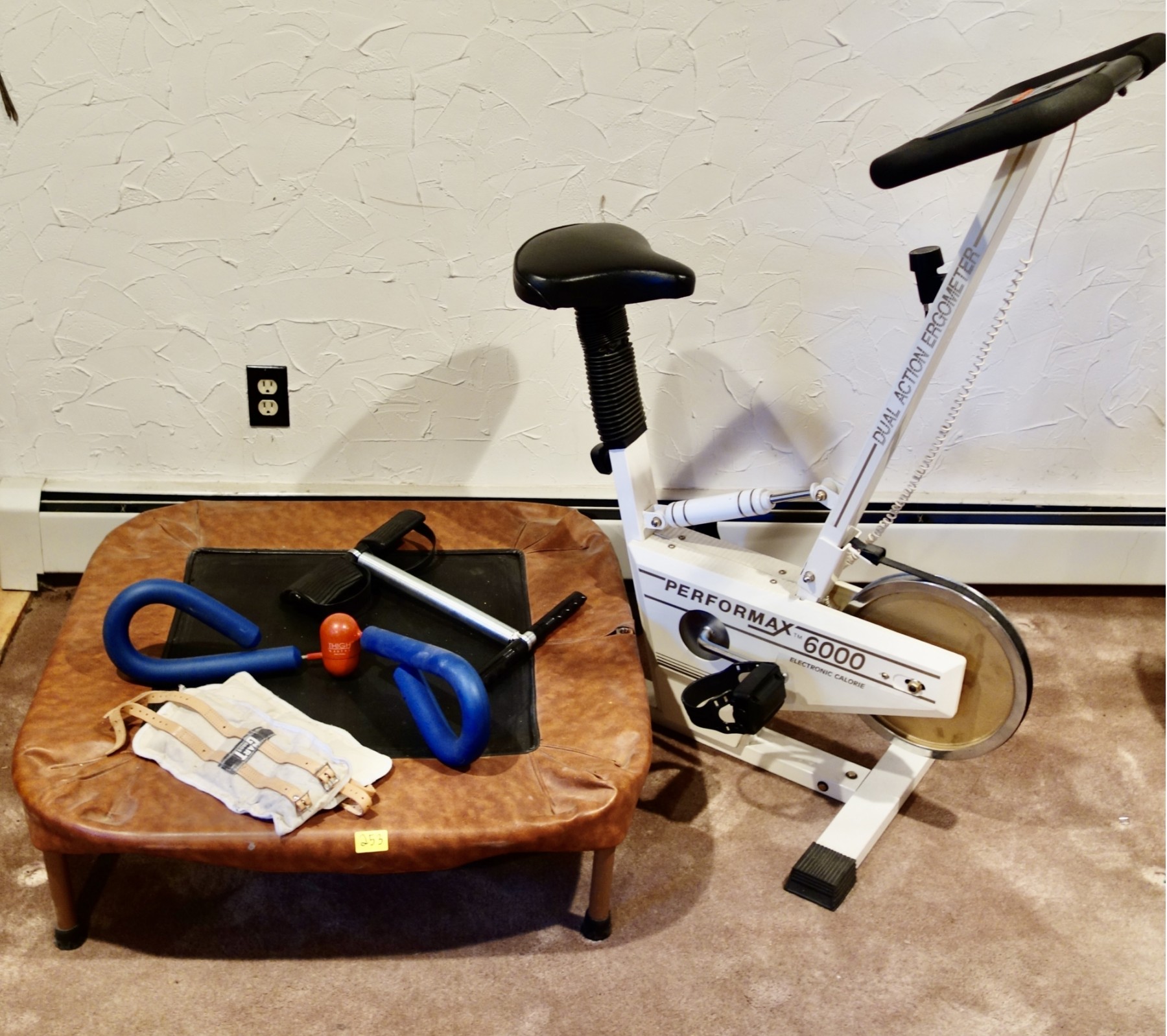 Performax 6000 Exercise Bike, Small Trampoline, Thigh Master, Ankle ...