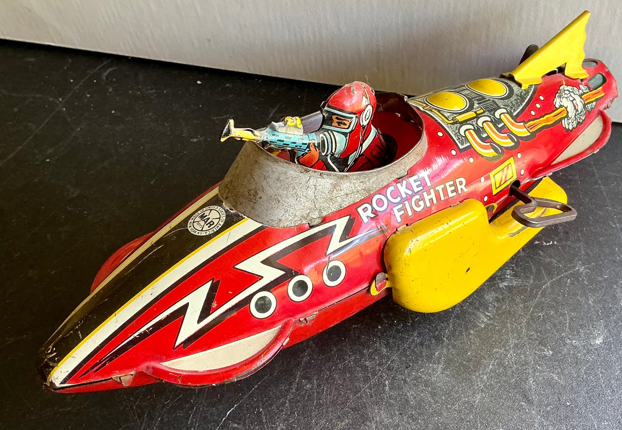 MARX ROCKET FIGHTER SPACESHIP TIN WORKS- WE CAN SHIP! #2980 ...