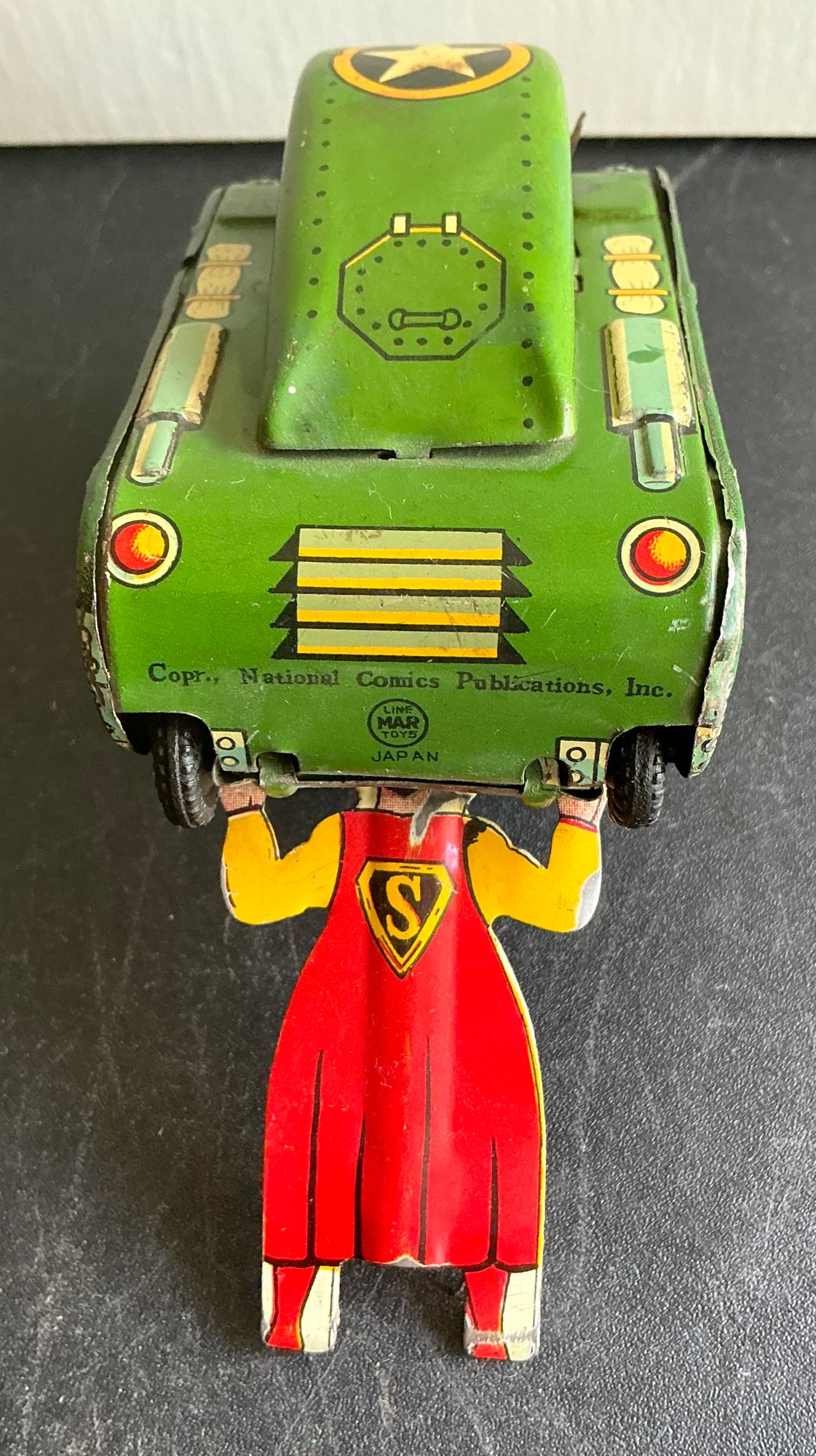 MARX SUPERMAN LIFTING TANK NATIONAL COMICS Works- WE CAN SHIP! #2986 ...
