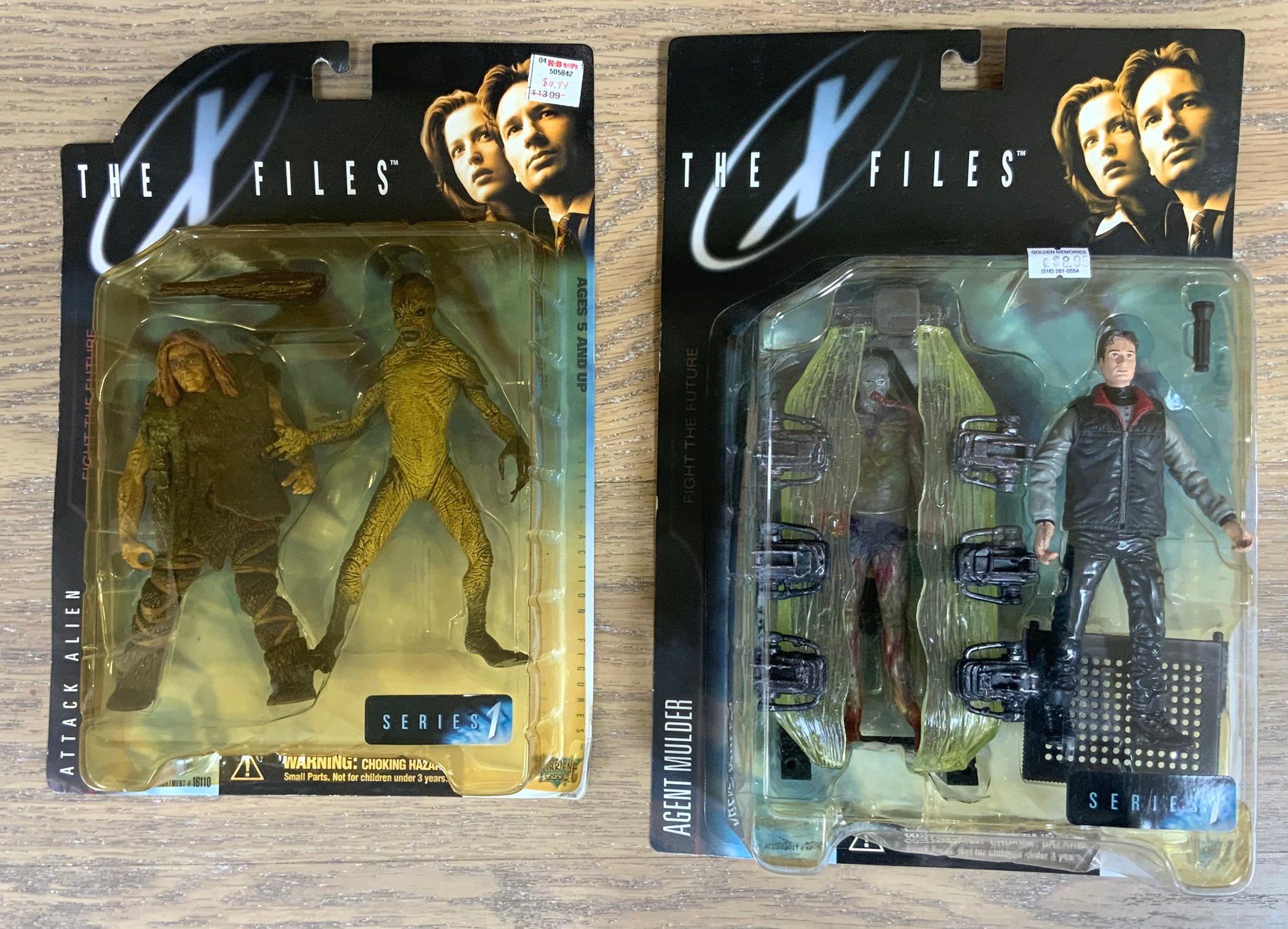2 "THE X FILES" FIGHT THE FUTURE- SERIES 1- AGENT MULDER & ATTACK ALIEN ...