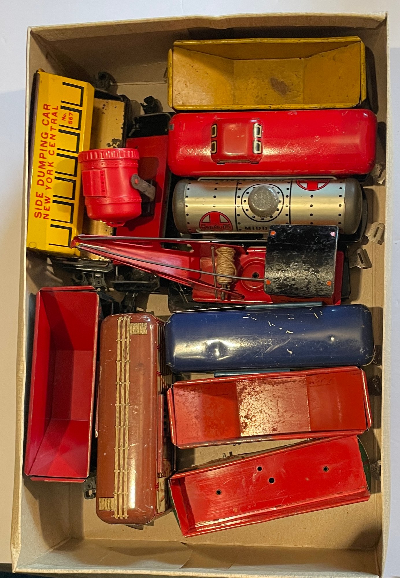 11 Pc Box Of Trains- See Description On Box& Pictures For What Is ...