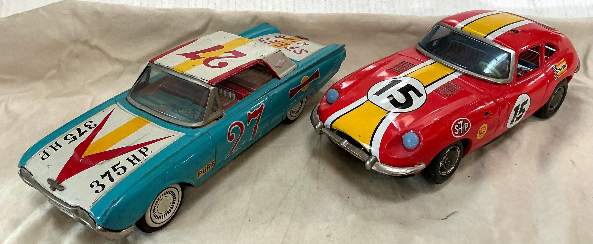 FORD SPEED KING FRICTION #27 & 15 MODERN TOYS RACE CAR BATTERY NOT ...