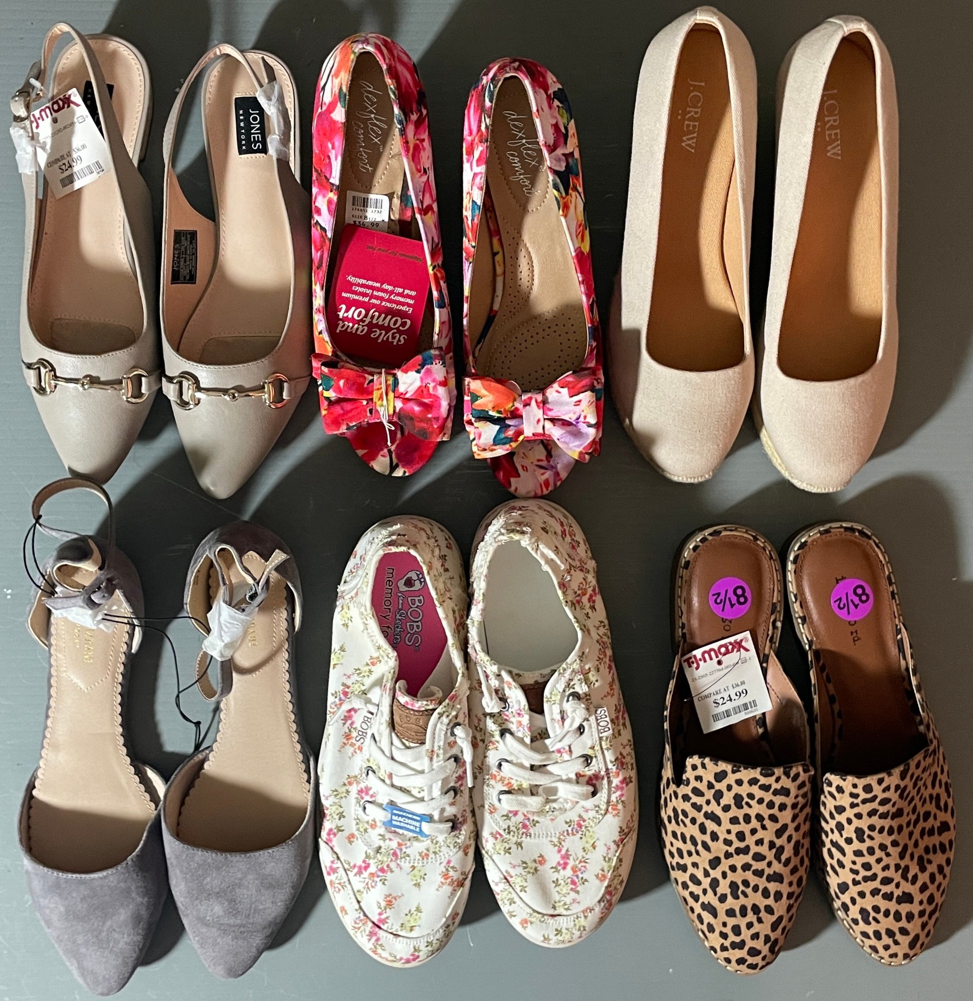 Lot Of 6 Pairs Women's Shoes & Sneakers- New With Tags - Sizes As ...