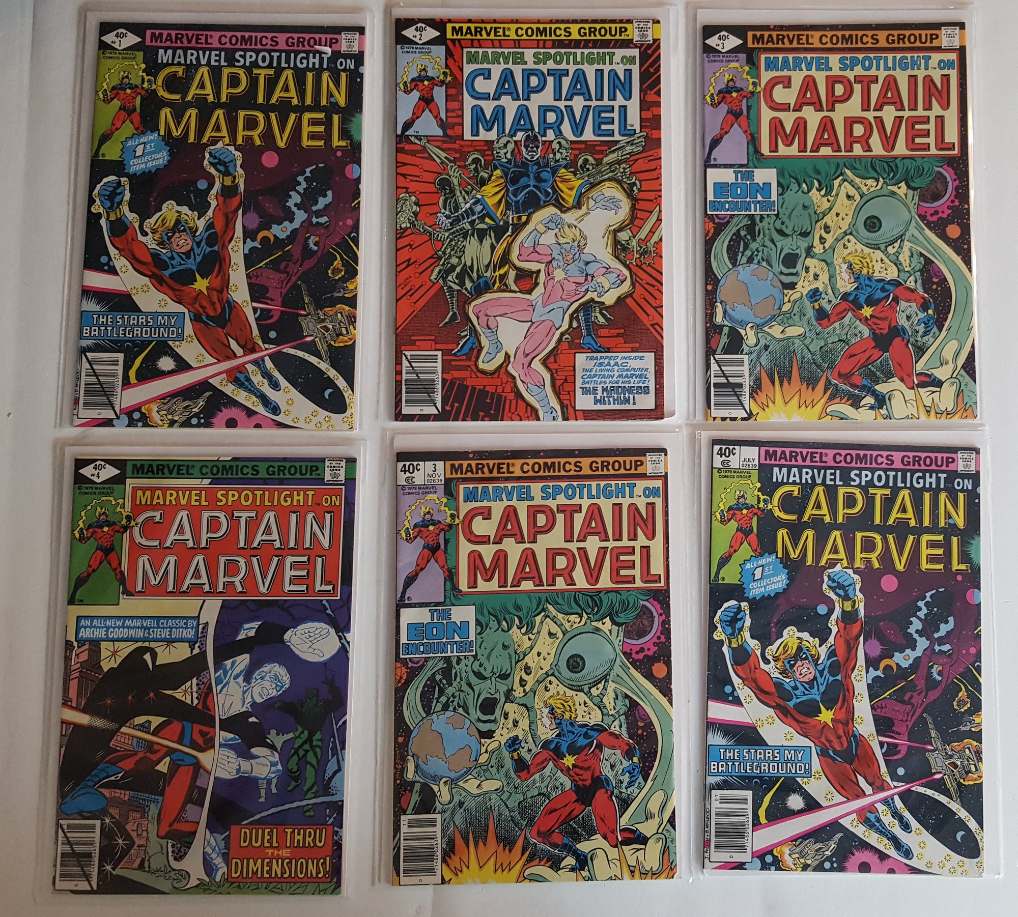 Marvel Spotlight On Captain Marvel, Issue #1, #2, #3, #4, Nov 3 02639 ...