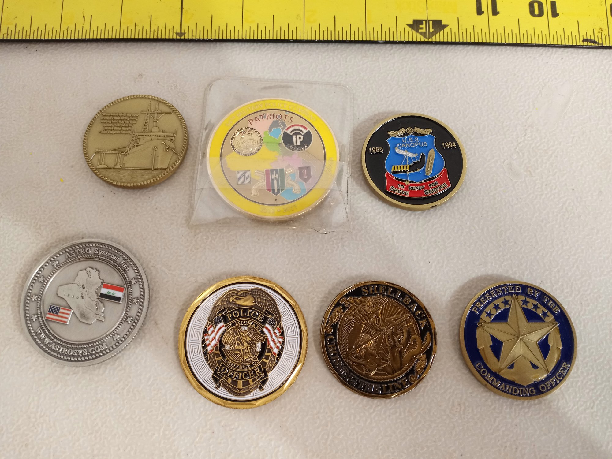Military Challenge Coins Or Tokens, 7 #1884 | Auctionninja.com