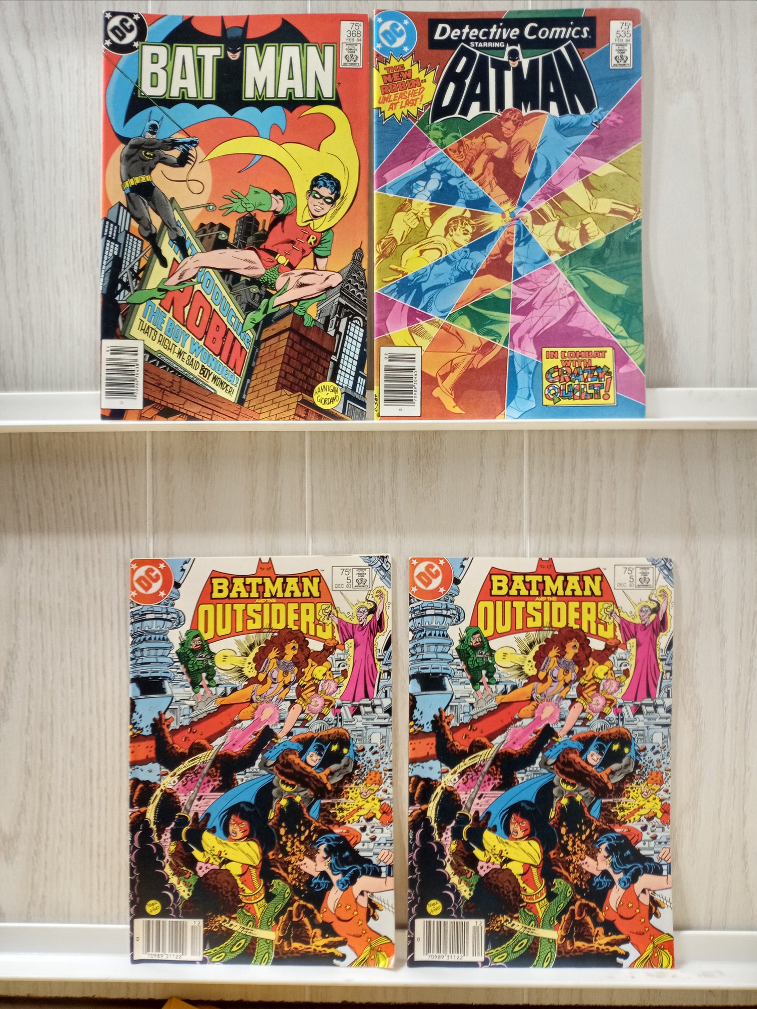 4 DC Bronze Age Batman-related Comic Books, See Pictures For Contents ...