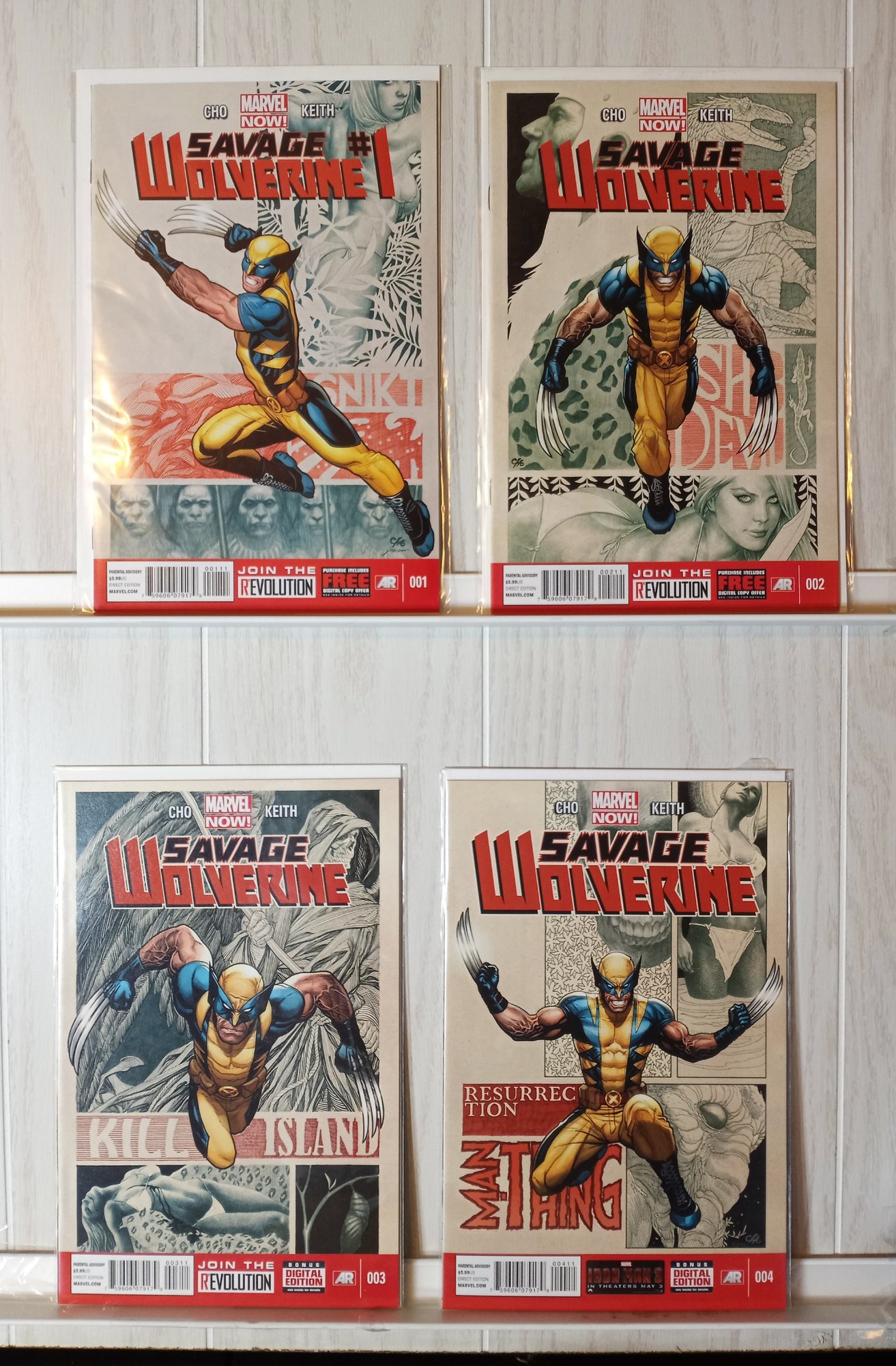 Marvel Comics: Savage Wolverine, Issues #1 - 4, Bagged And Boarded ...