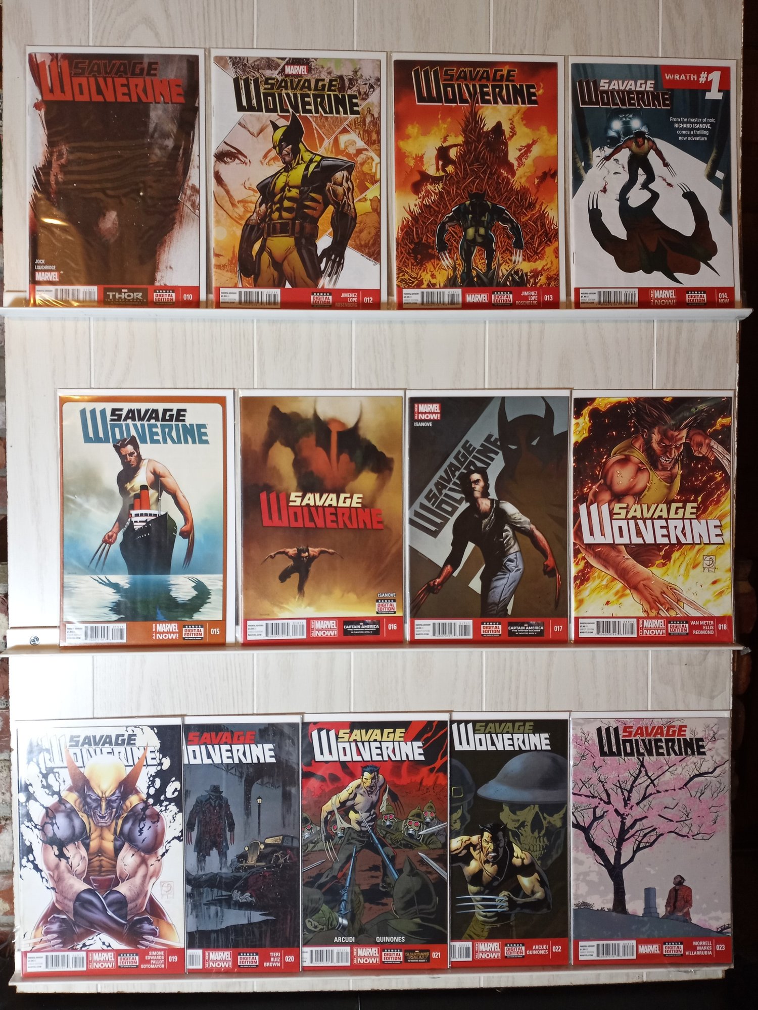 13 Marvel Comics: Savage Wolverine, Issues #10, #12-23, Bagged And ...