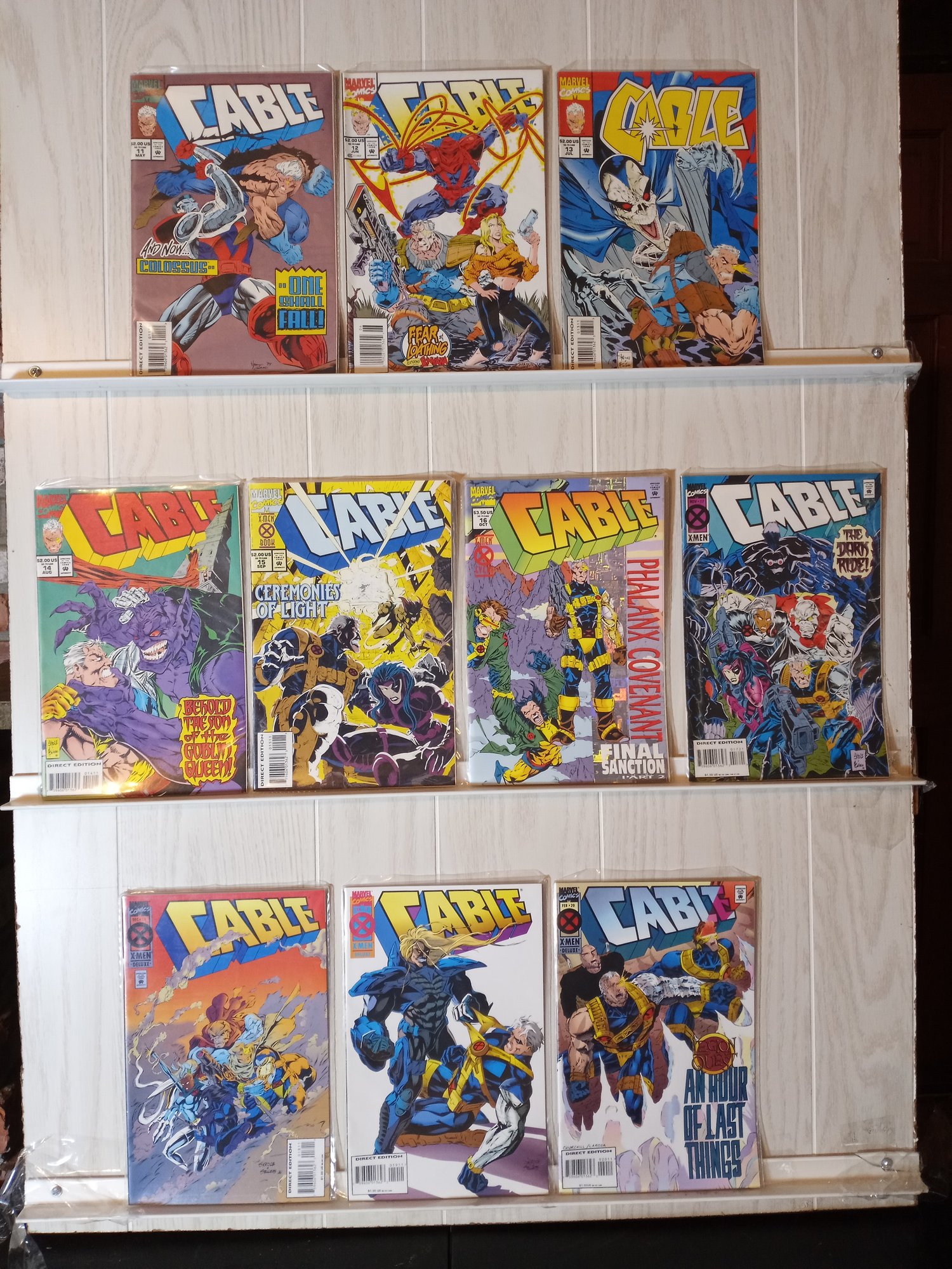 Ten Marvel Comics: Cable, Issues #11-20. The Comics Are Bagged. See ...