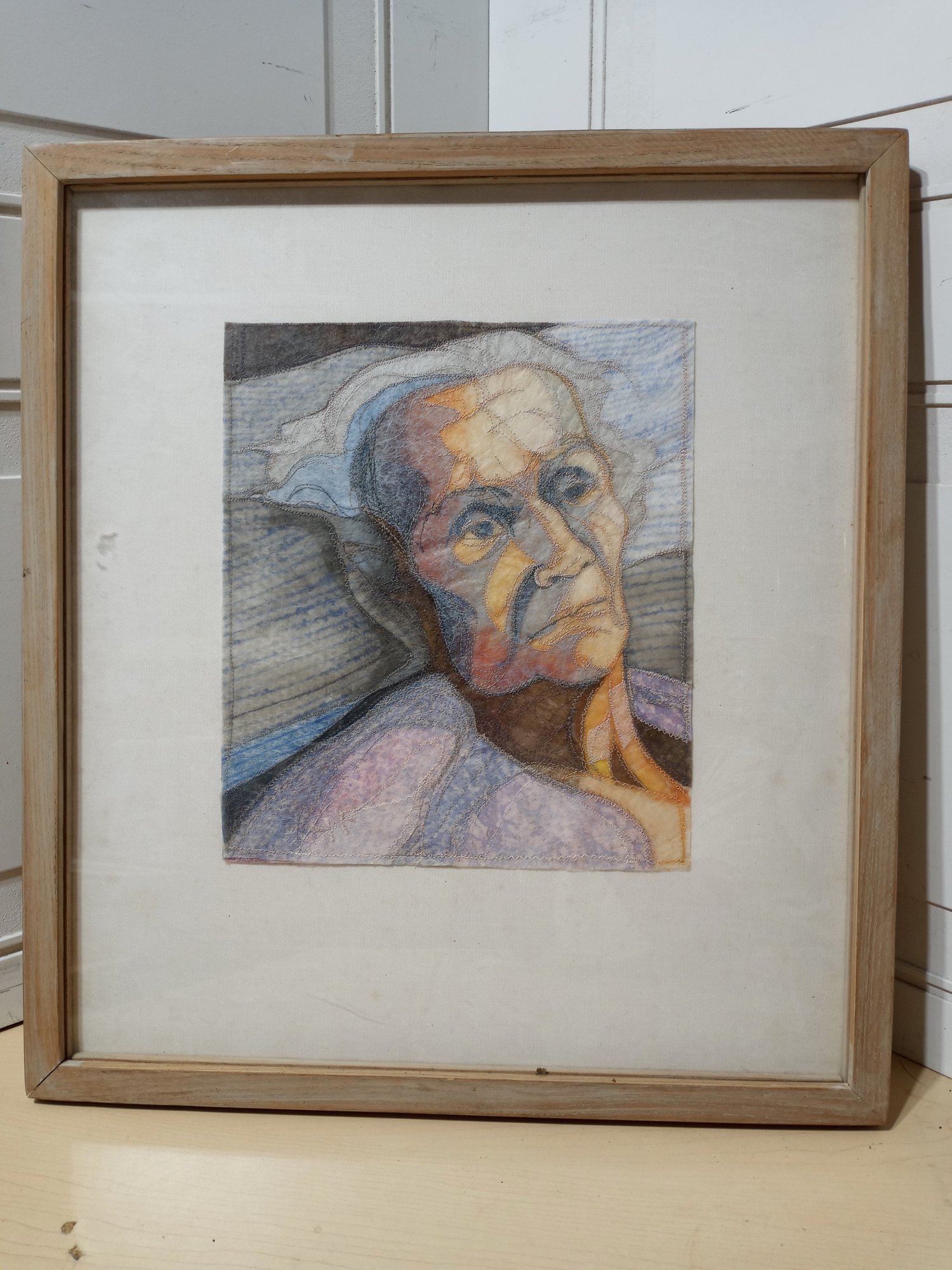 A Wonderful Original Framed Piece Of Textile Artwork By Listed Artist ...