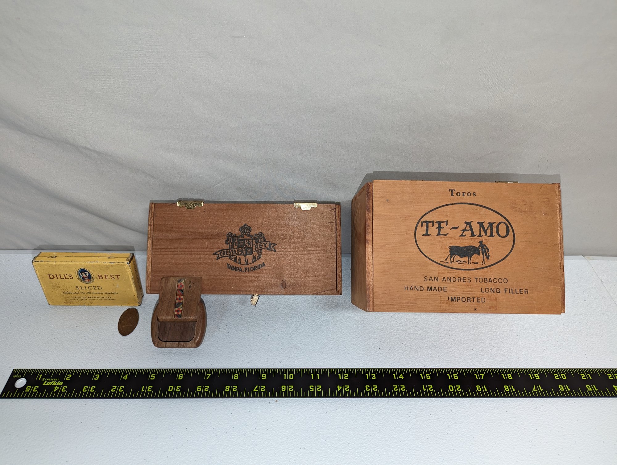Wooden Cigar Boxes, Metal Tin Box, Flattened Disney Mickey Mouse Penny ...