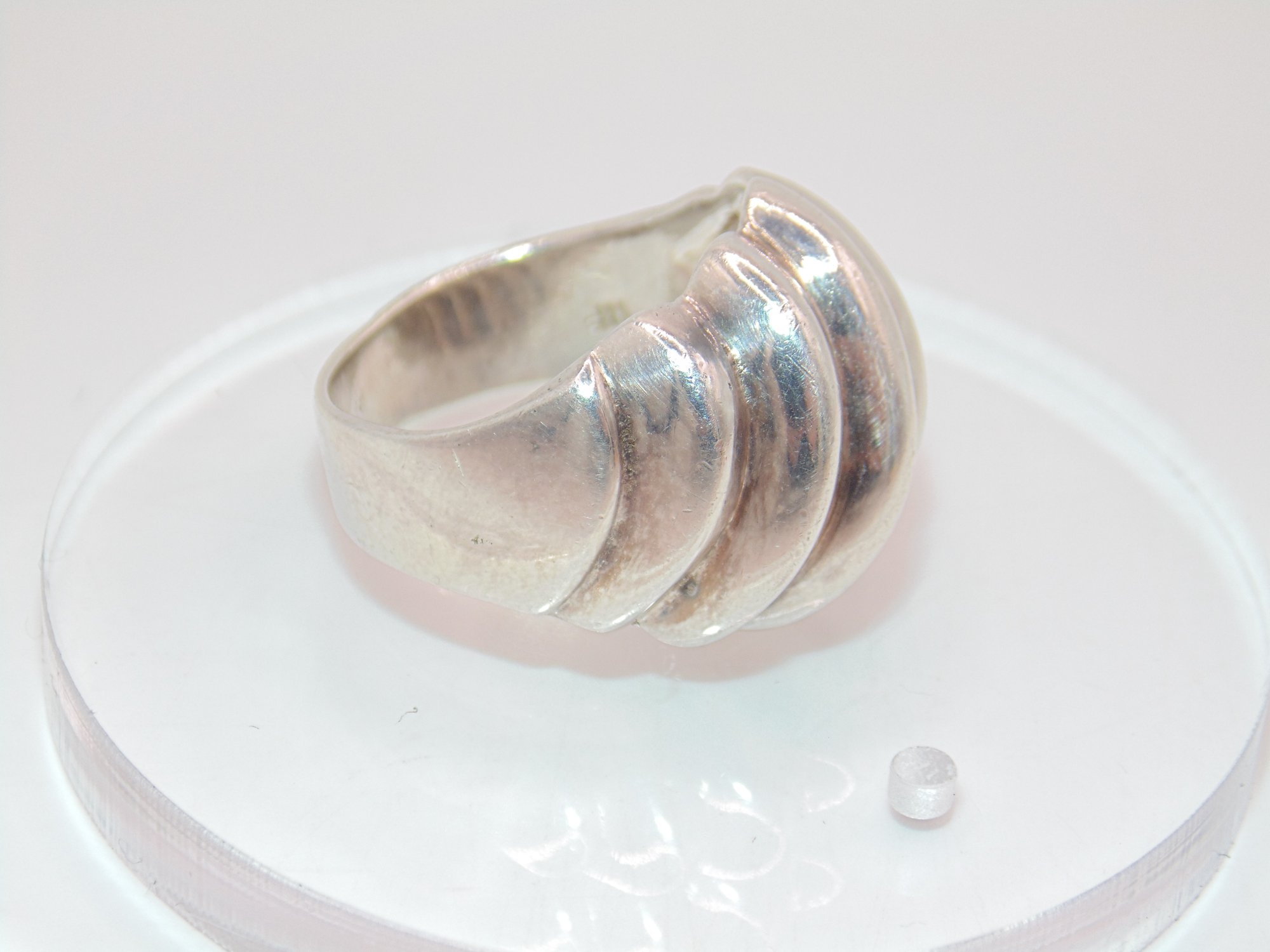 Sterling Bubble Ring Size 6.75 7.0g #60462 | Auctionninja.com