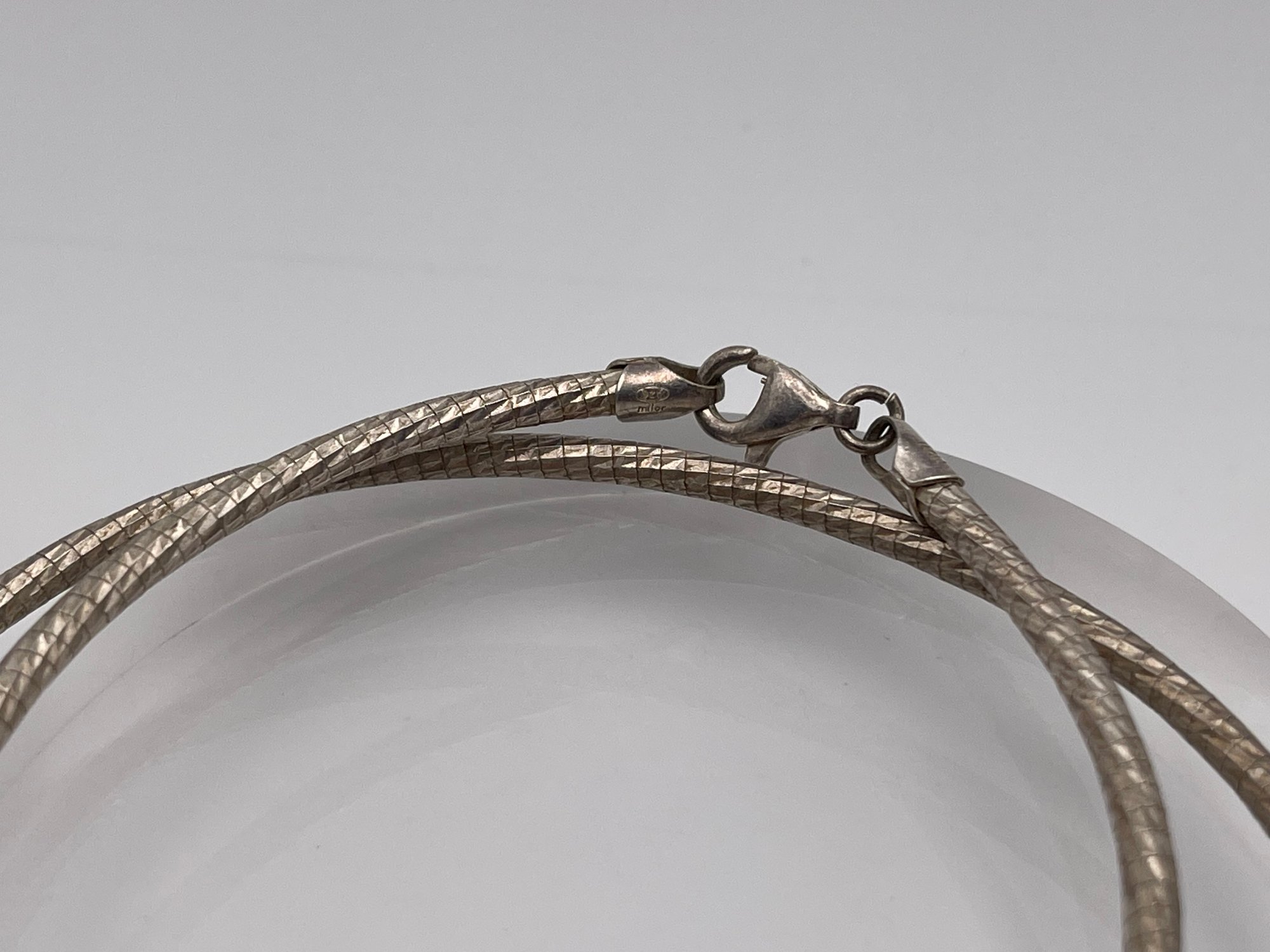 Milor Italy Sterling Silver Snake Chain Necklace 24.54g #20144 ...
