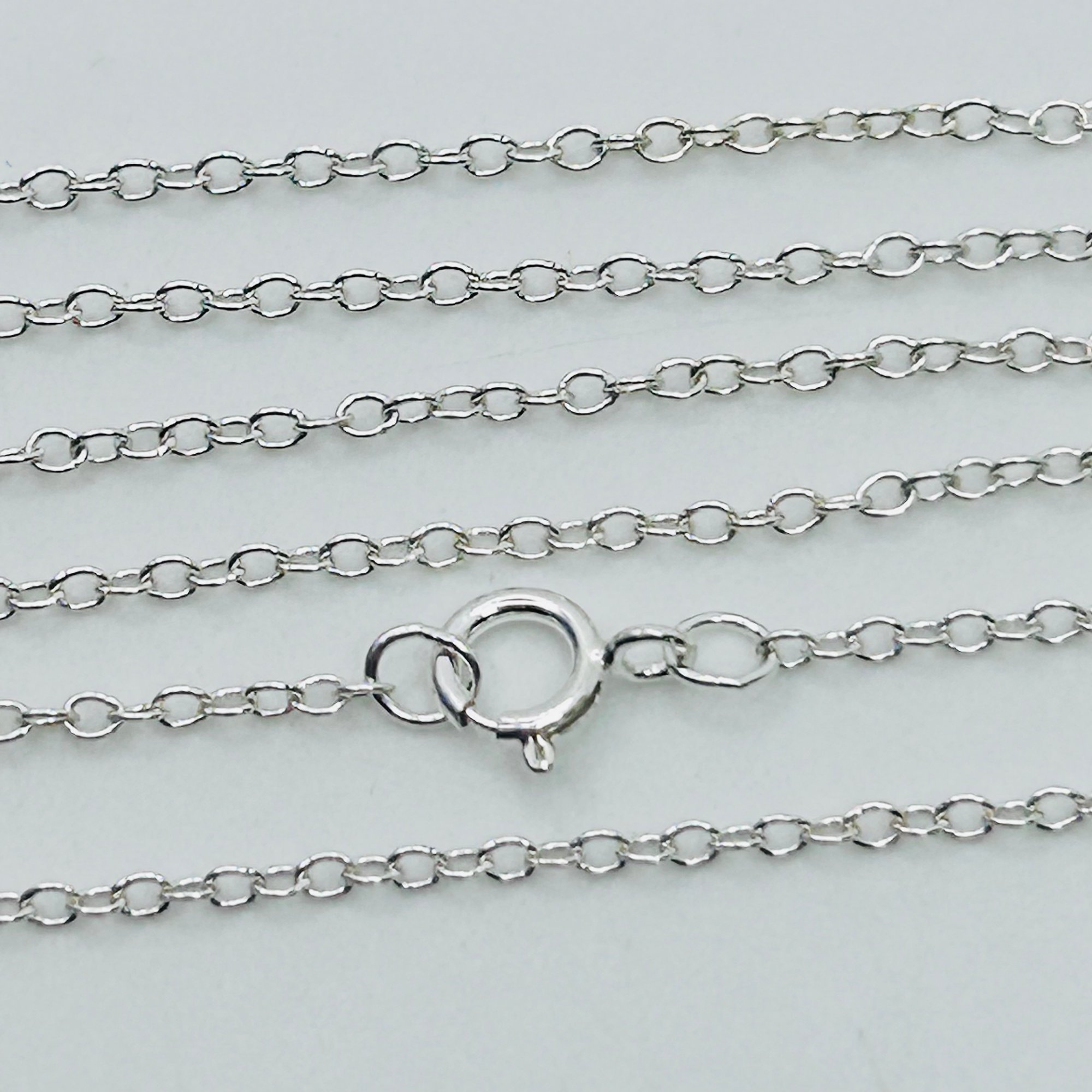 MSCO, Sterling Silver Trace Chain Necklace. 1.17 G. #59320 ...