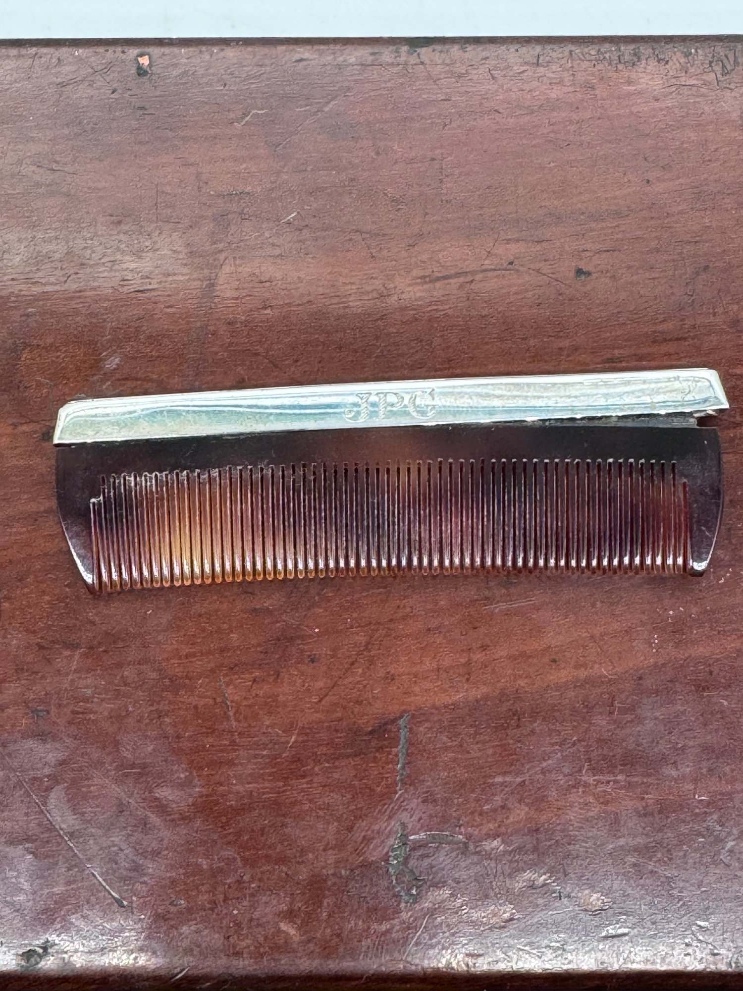 Tiffany & Co. Tortoise Shell Comb With Sterling Silver Top - 17.59 ...