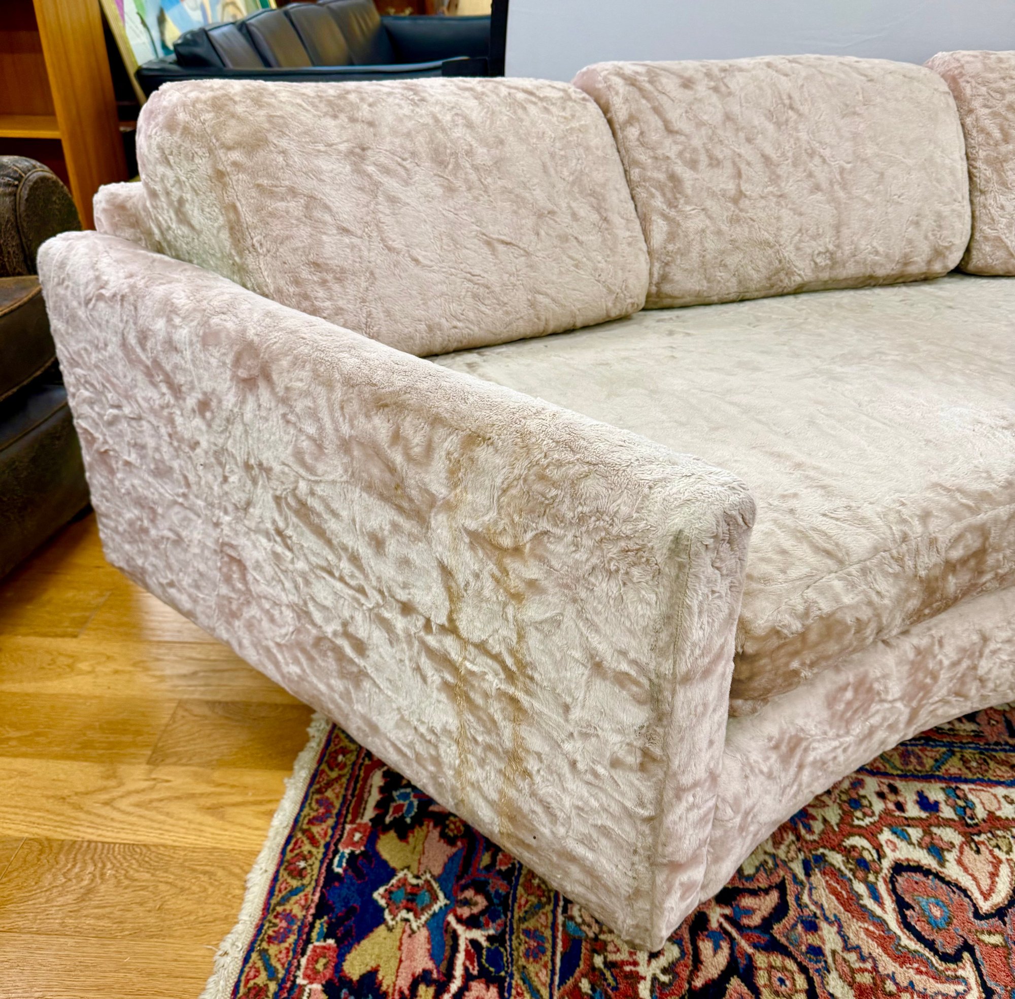 Rare 1970's Signed Mid Century Modern Erwin Lambeth Half Moon Sectional Sofa #5789 ...