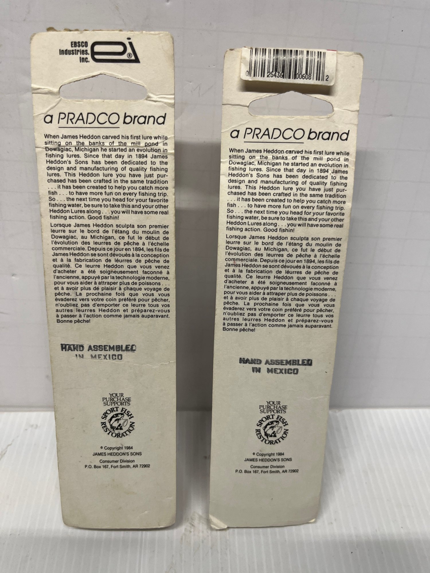 PAIR NOS Vintage Heddon "Big Bud" X9410 Budweiser Fishing Lure In Original Box #21300 ...