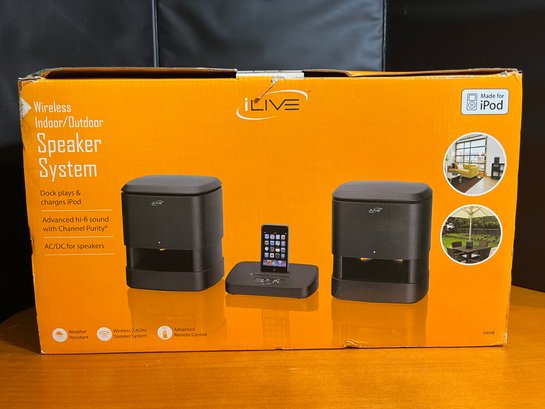 The ILive S809B Wireless Indoor/Outdoor Speaker System - NEW ! #22613 ...