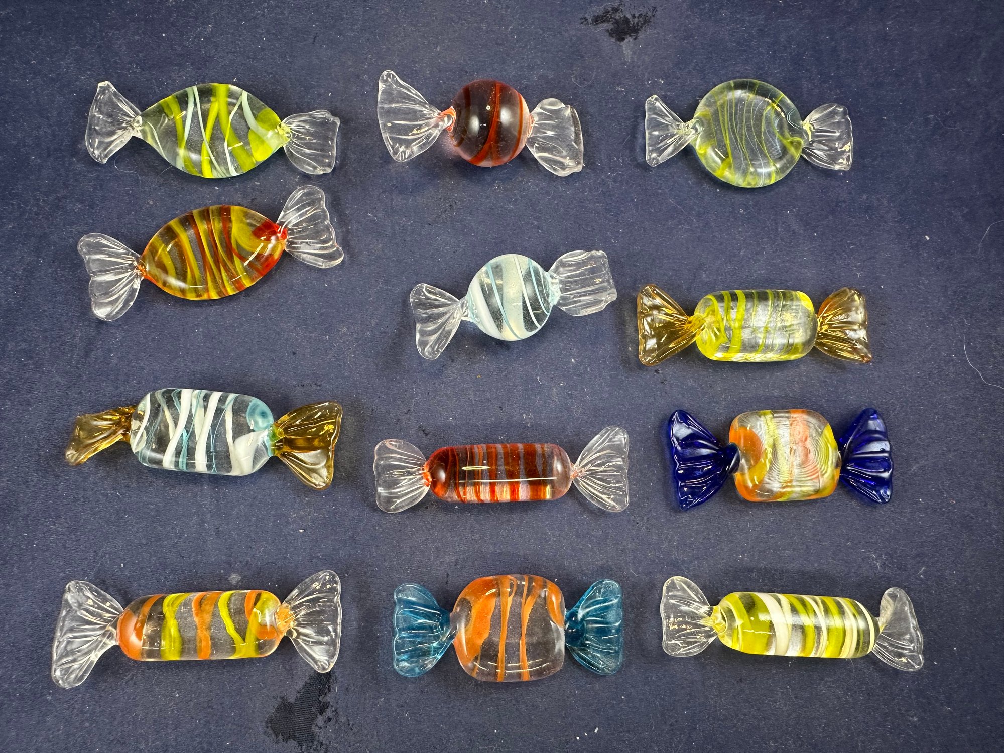 12 Murano Glass Candies #17242 | Auctionninja.com