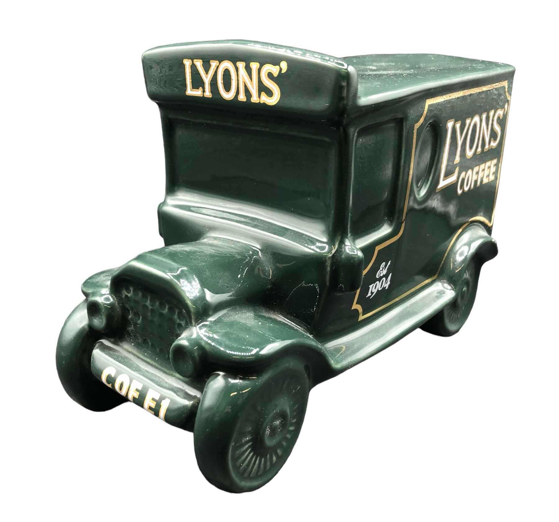 Wade Pottery Money Box Modeled As A Green Lyons Coffee Van #14721 ...