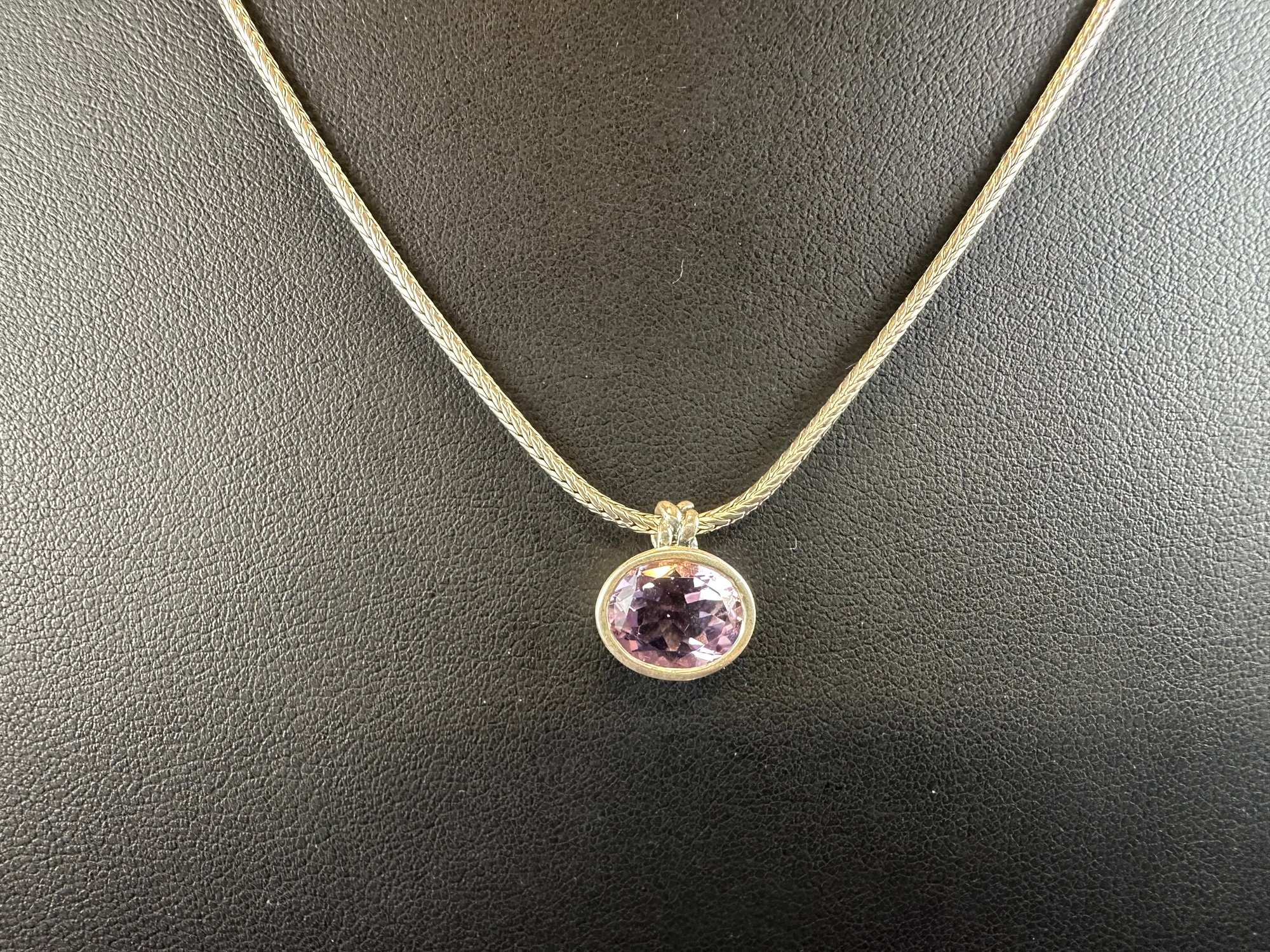 Sterling Silver Pandora Amethyst Pendant Necklace, 18-20" #19006 ...