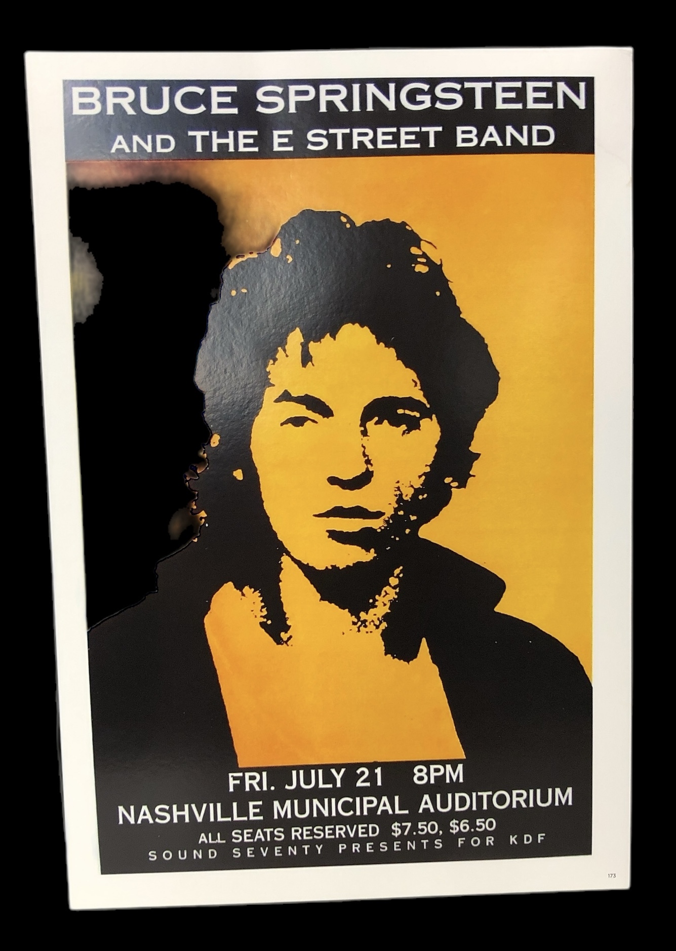 Rare Collectible Bruce Springsteen 1978 Concert Poster In Original ...