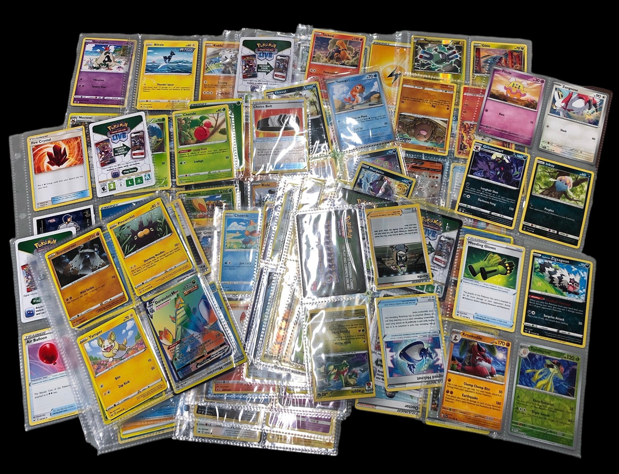 Pokemon Cards In Plastic Pages #16867 | Auctionninja.com