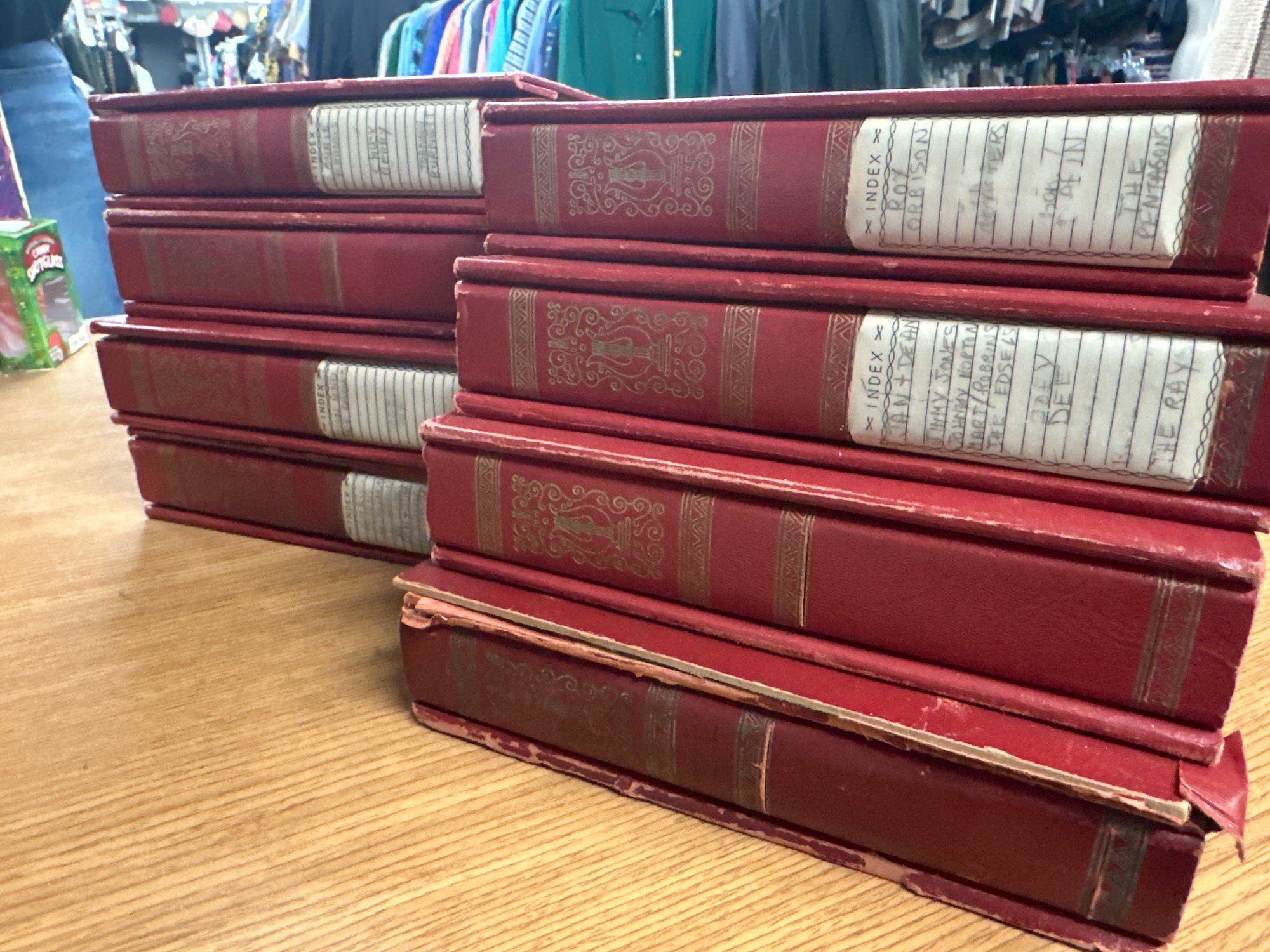 Large Surprise Collection Of 8 Books Of 7inch 45 Vintage Records - Lot ...