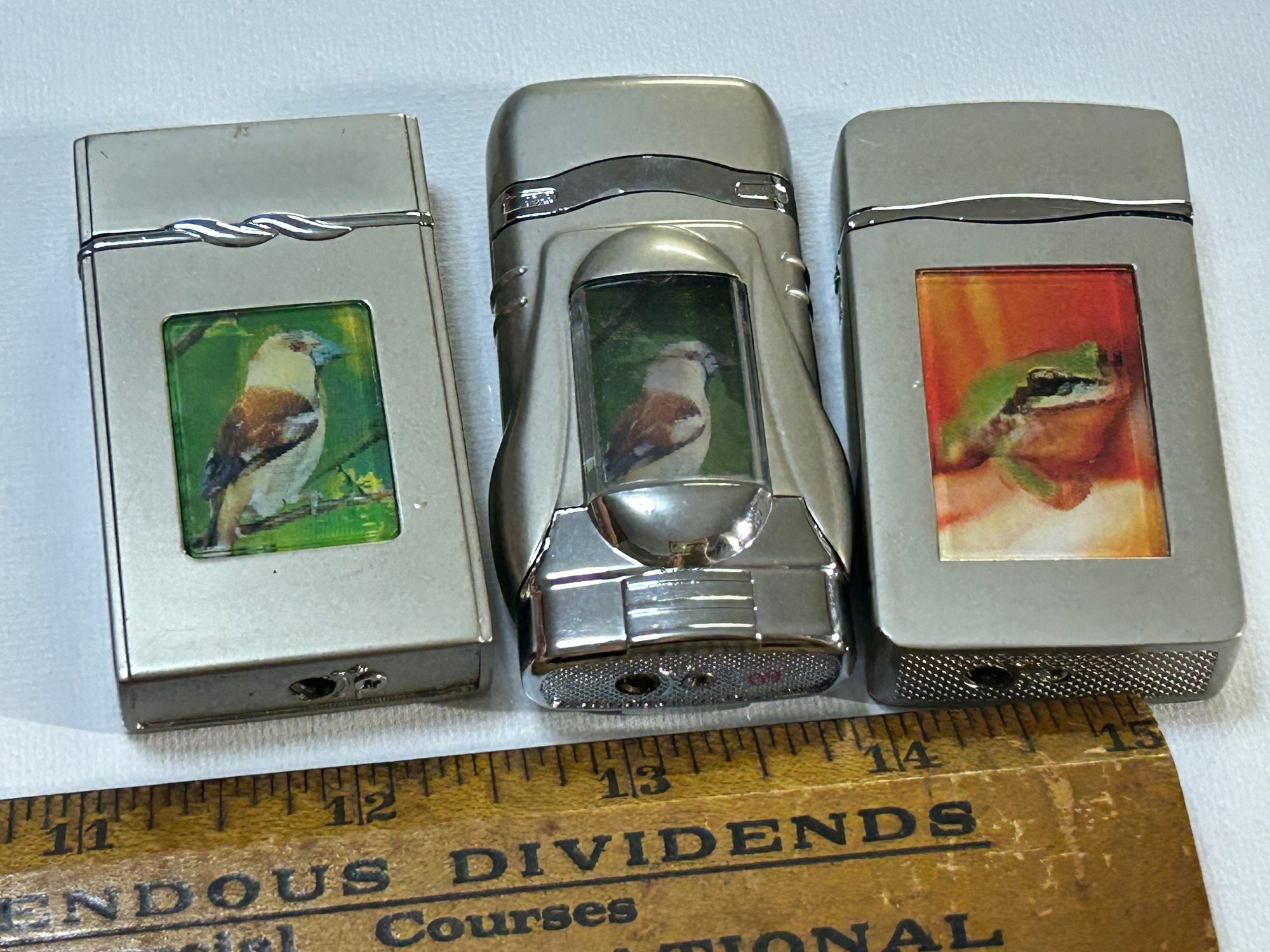 Trio Of Animal Themed Lighters #19066 | Auctionninja.com
