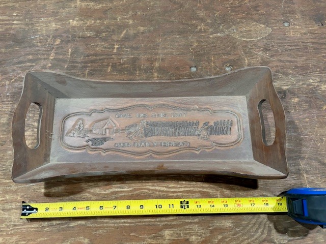 Vintage Handmade Solid Wood Bread Tray - 19 X 8 Inches #22542 ...
