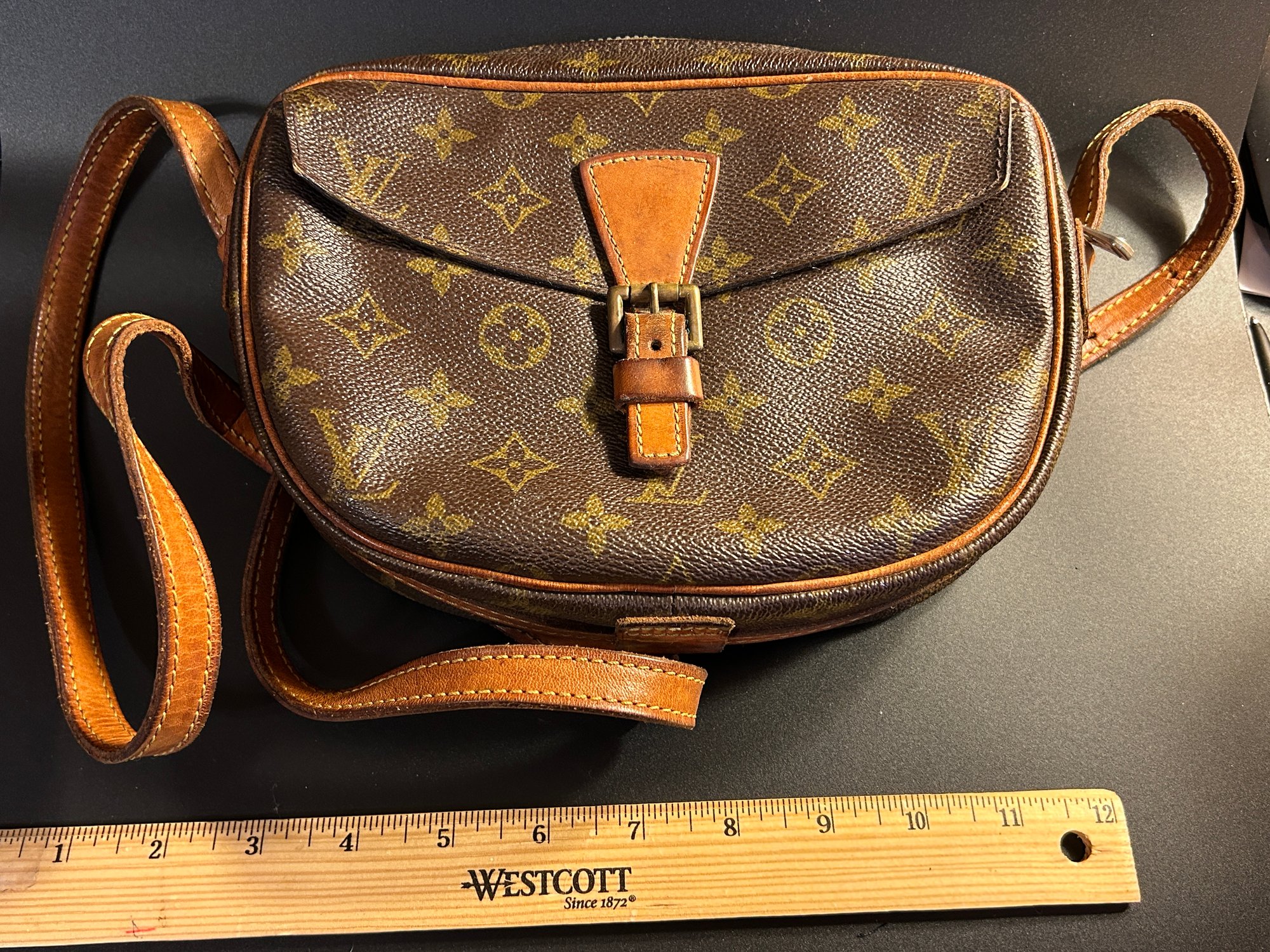 Vintage Louis Vuitton Style LV Monogram Belt Buckle Bag #11728 ...