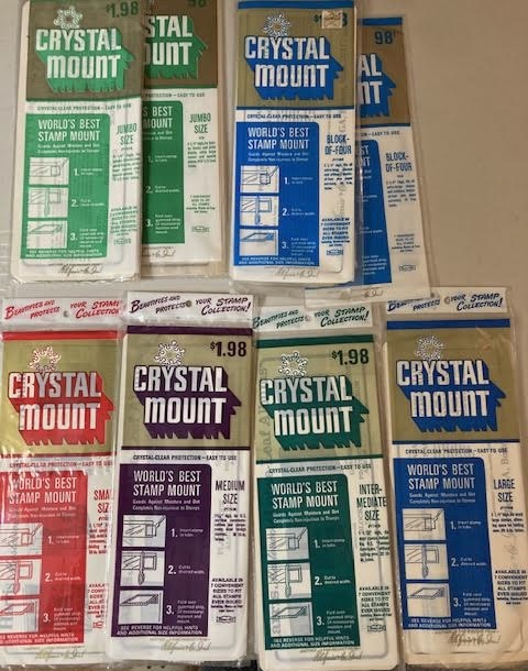 Stamp Collecting Crystal Mounts - Assorted Sizes - New #4264 ...