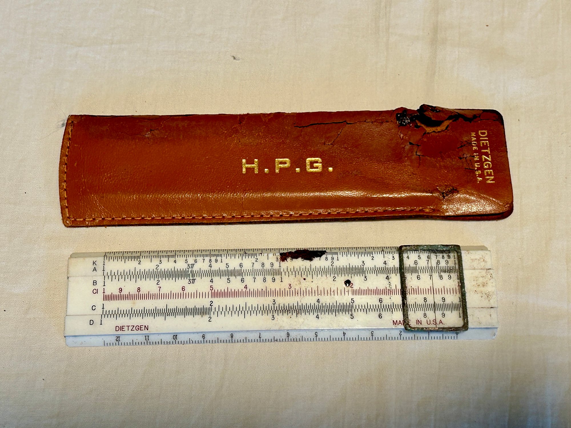 Dietzgen Slide Ruler Gauge Finder Machinist Engineering Tool Vintage ...