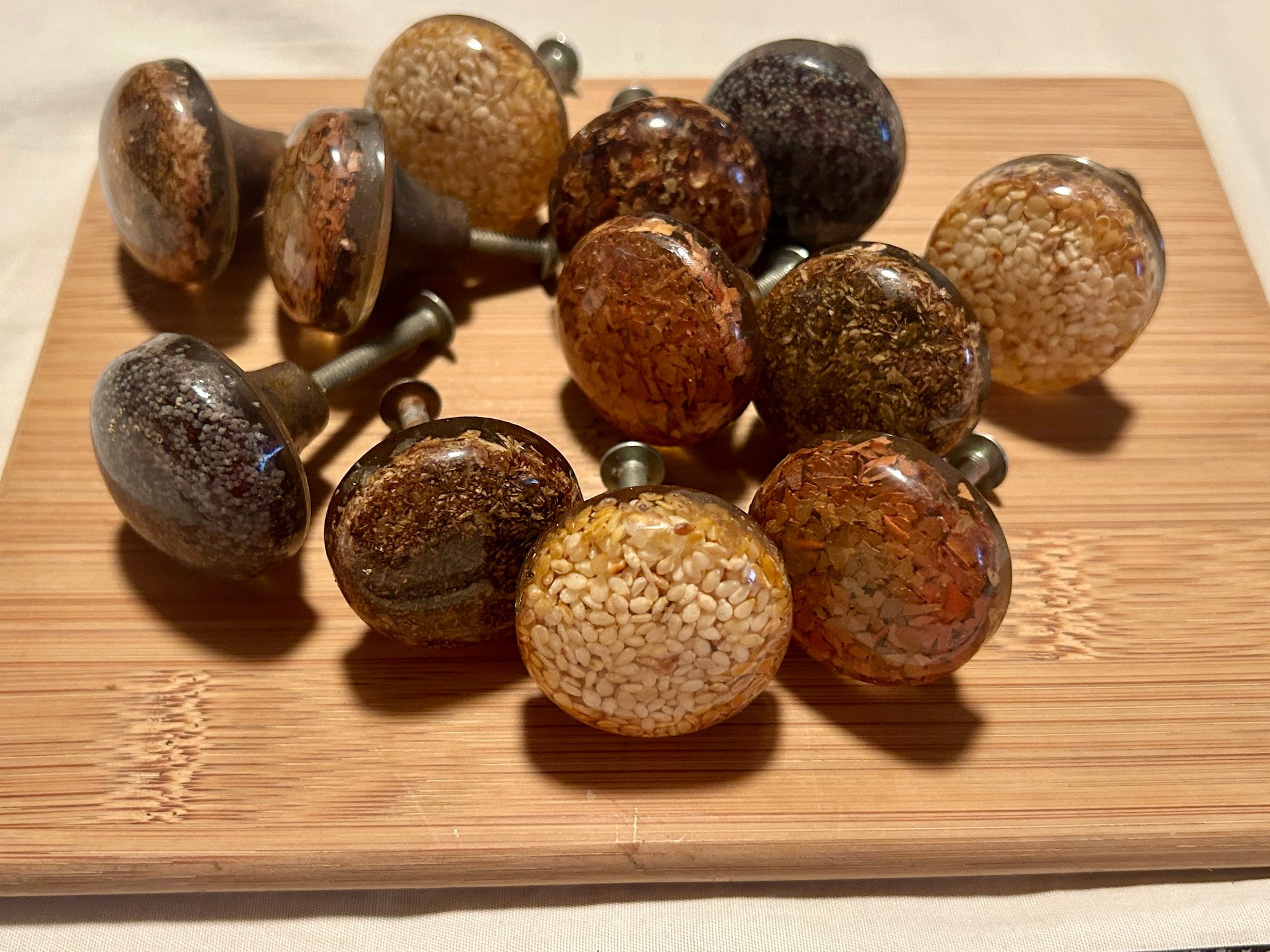 Vintage Seed & Spice Cabinet Knobs Farmhouse Kitchen Decor #4840 ...